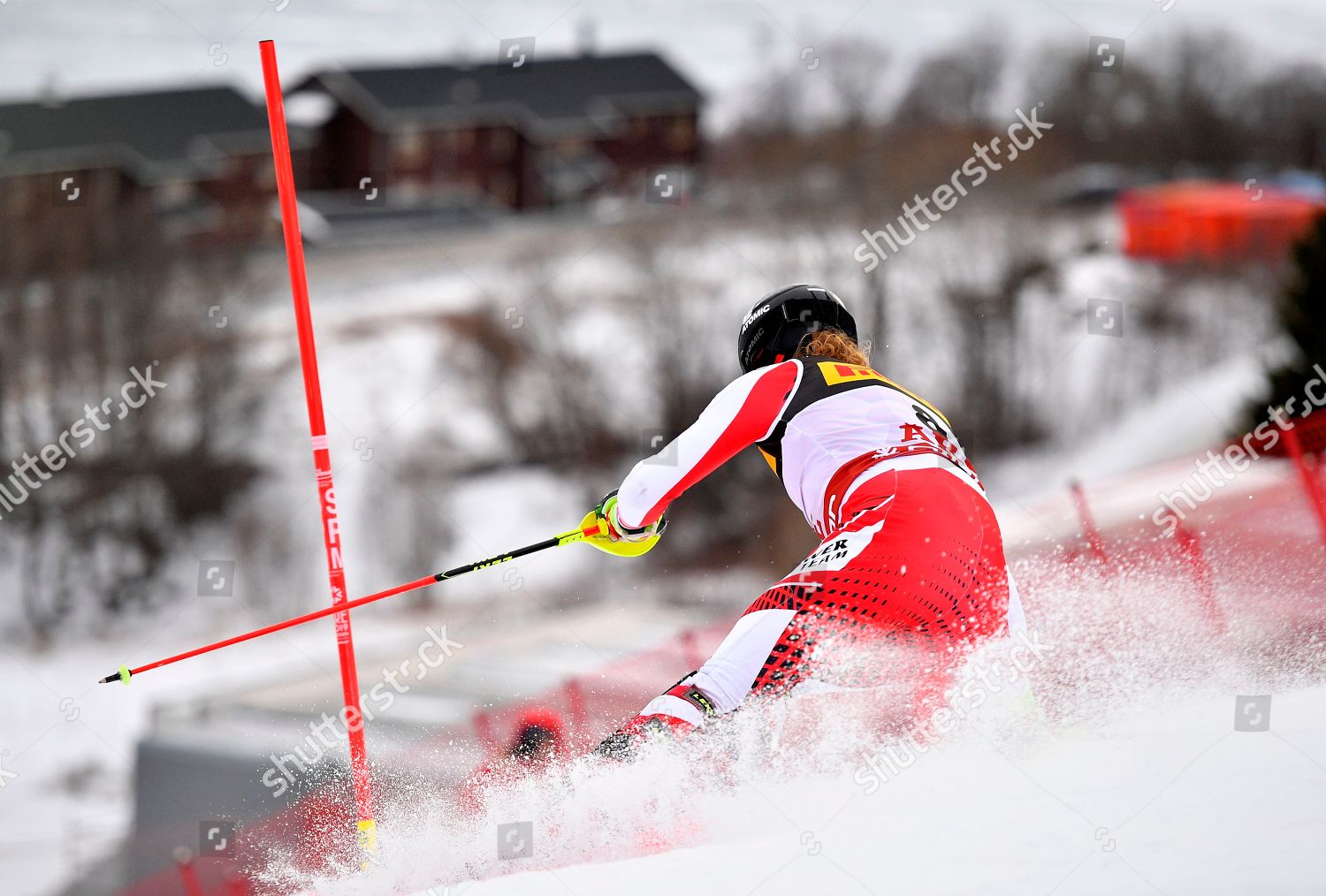 Manuel Feller Austria Clears Gate During Editorial Stock Photo - Stock ...