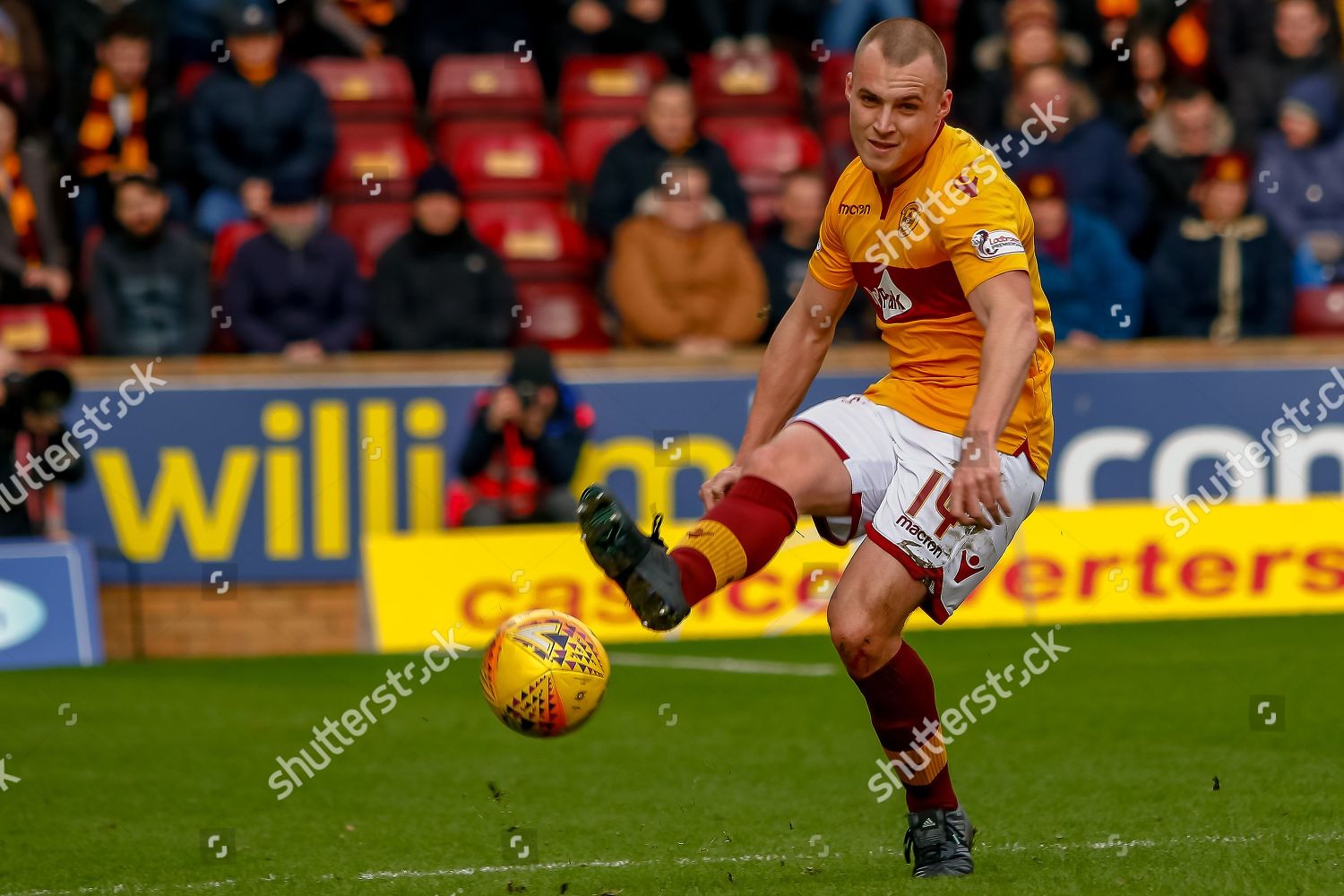 Liam Grimshaw Motherwell Plays Ball Down Editorial Stock Photo - Stock ...