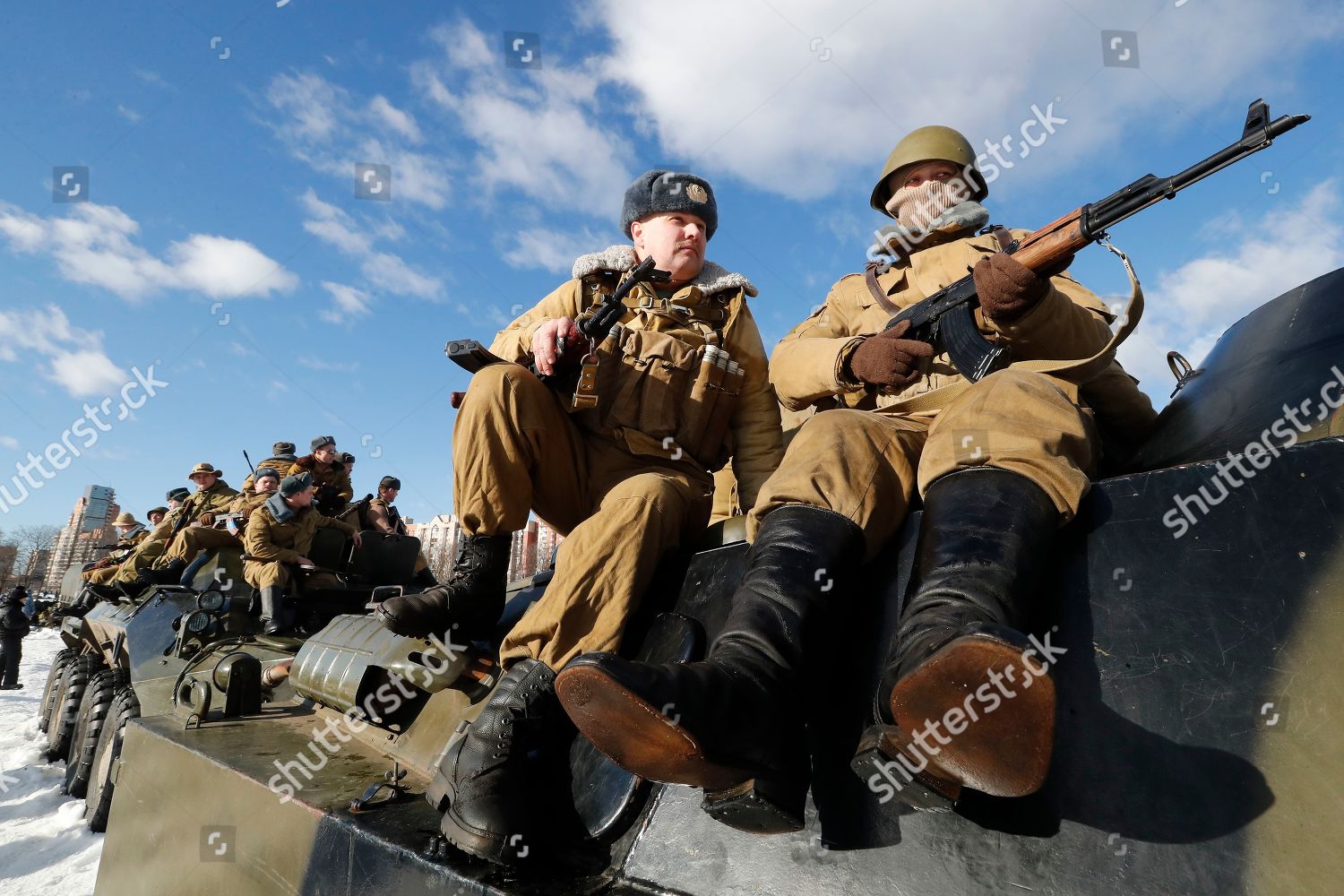 Members Historical Military Clubs Wearing Soviet Editorial Stock Photo ...