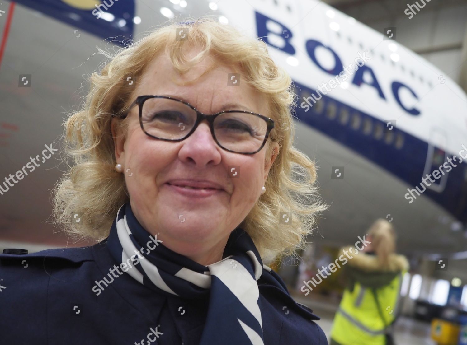 Former Boac Cabin Crew Linda Morrison Editorial Stock Photo - Stock ...