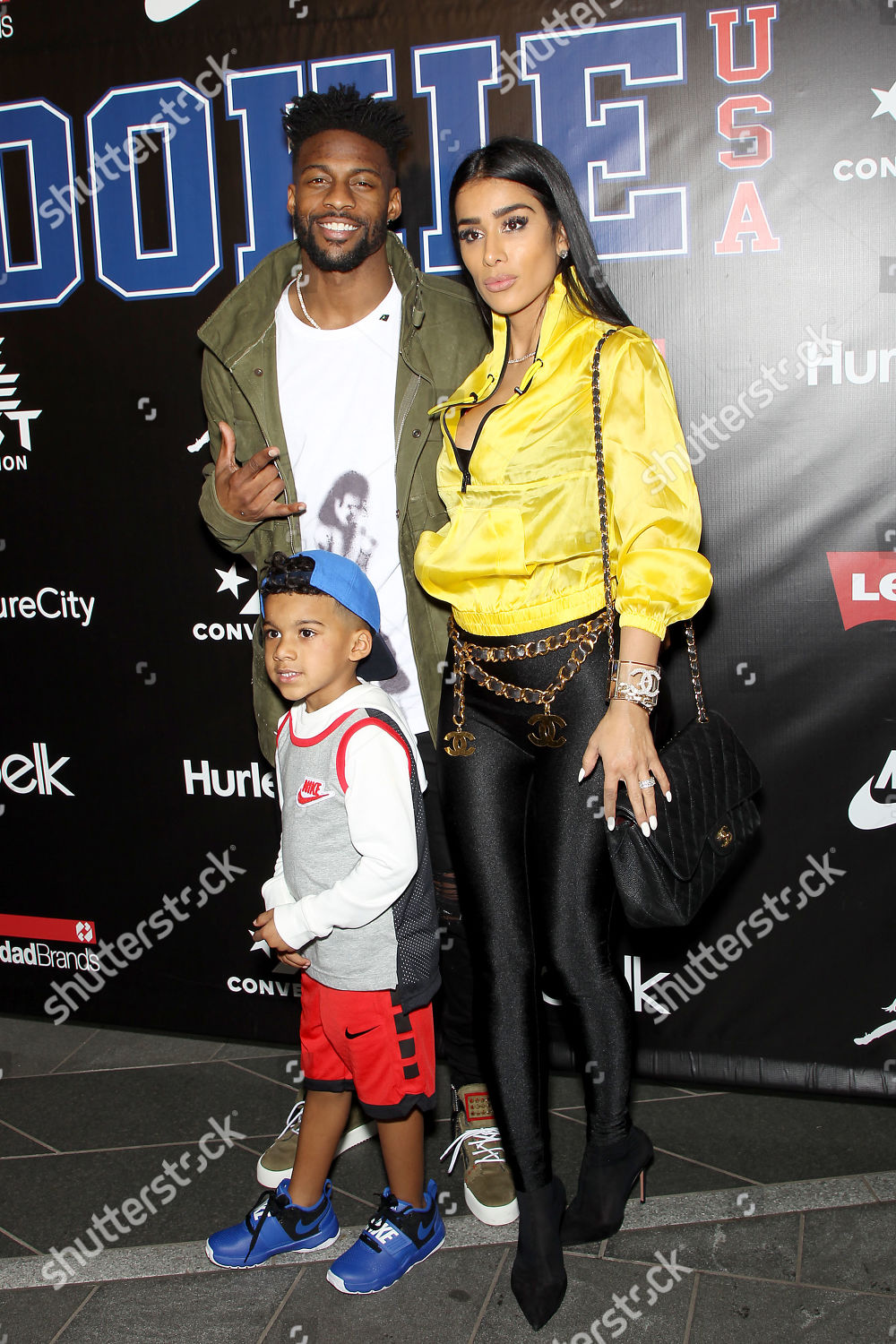 Emmanuel Sanders Gabriella Sanders Son Editorial Stock Photo - Stock ...
