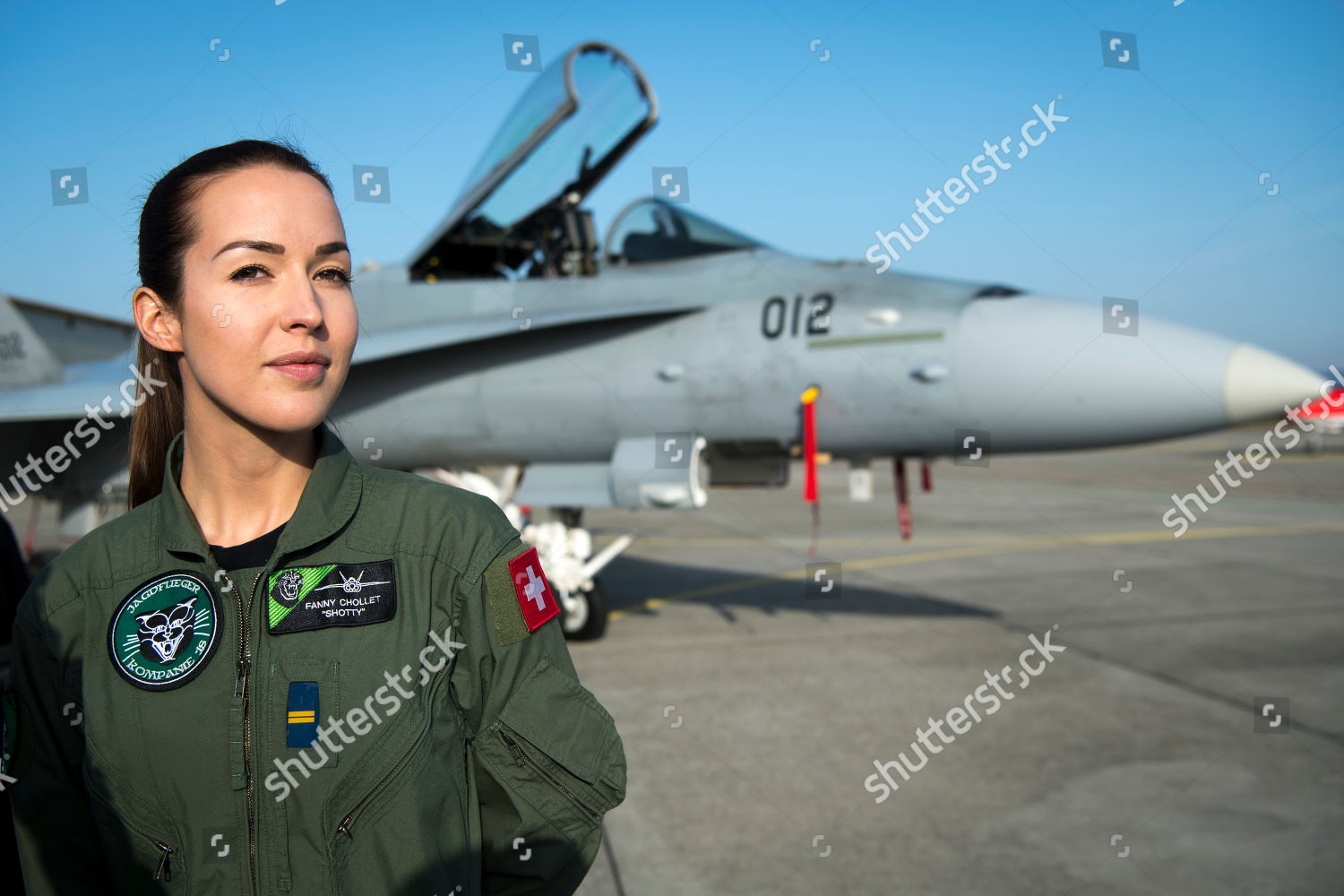 Fanny Chollet First Female Fighter Pilot Editorial Stock Photo - Stock ...