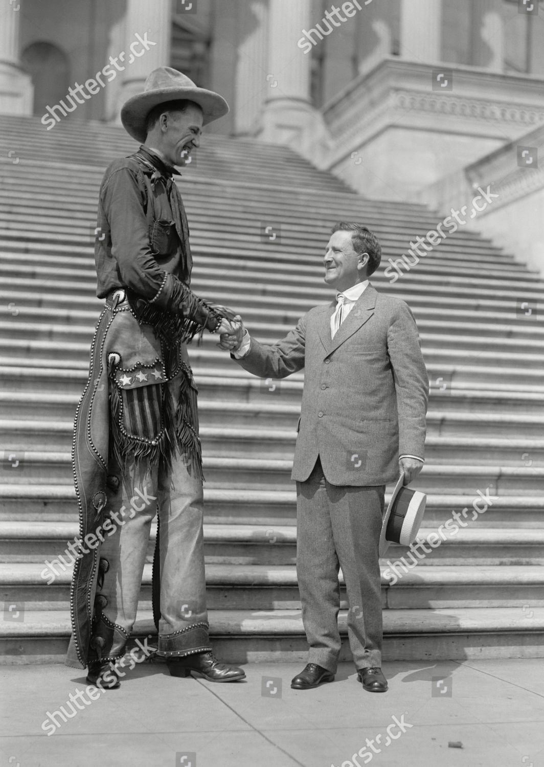 Ralph E Madsen Tall Cowboy Shaking Editorial Stock Photo - Stock Image ...
