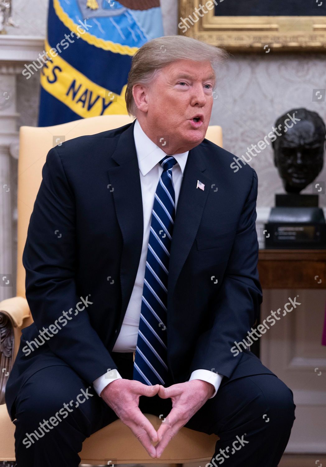 UNITED STATES PRESIDENT DONALD TRUMP OVAL Editorial Stock Photo - Stock ...