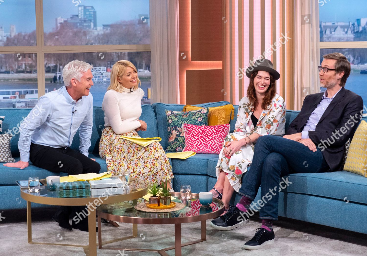 Phillip Schofield Holly Willoughby Lena Headey Editorial Stock Photo ...