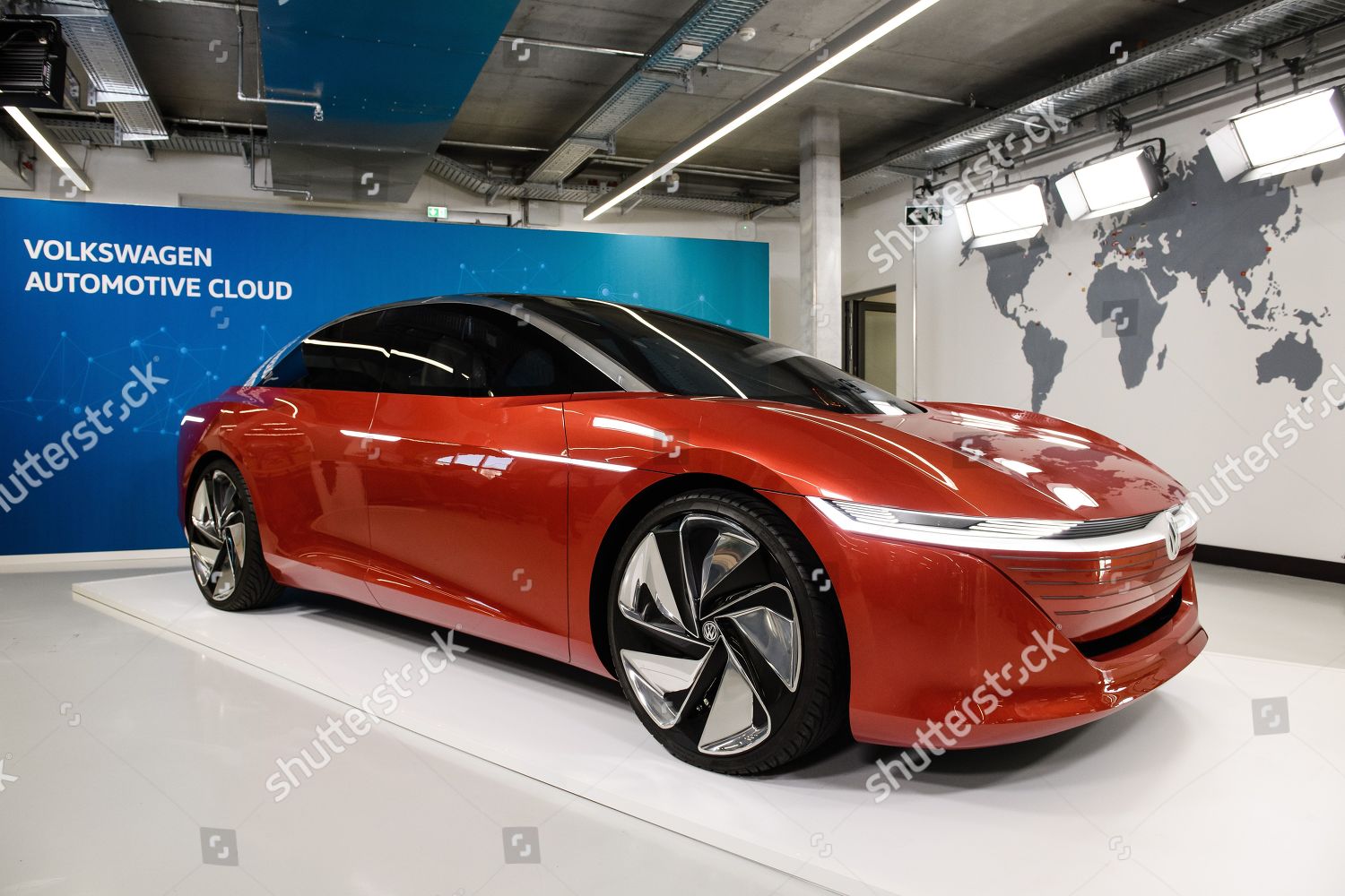 Vw Id Vision Car During Photocall Editorial Stock Photo - Stock Image ...