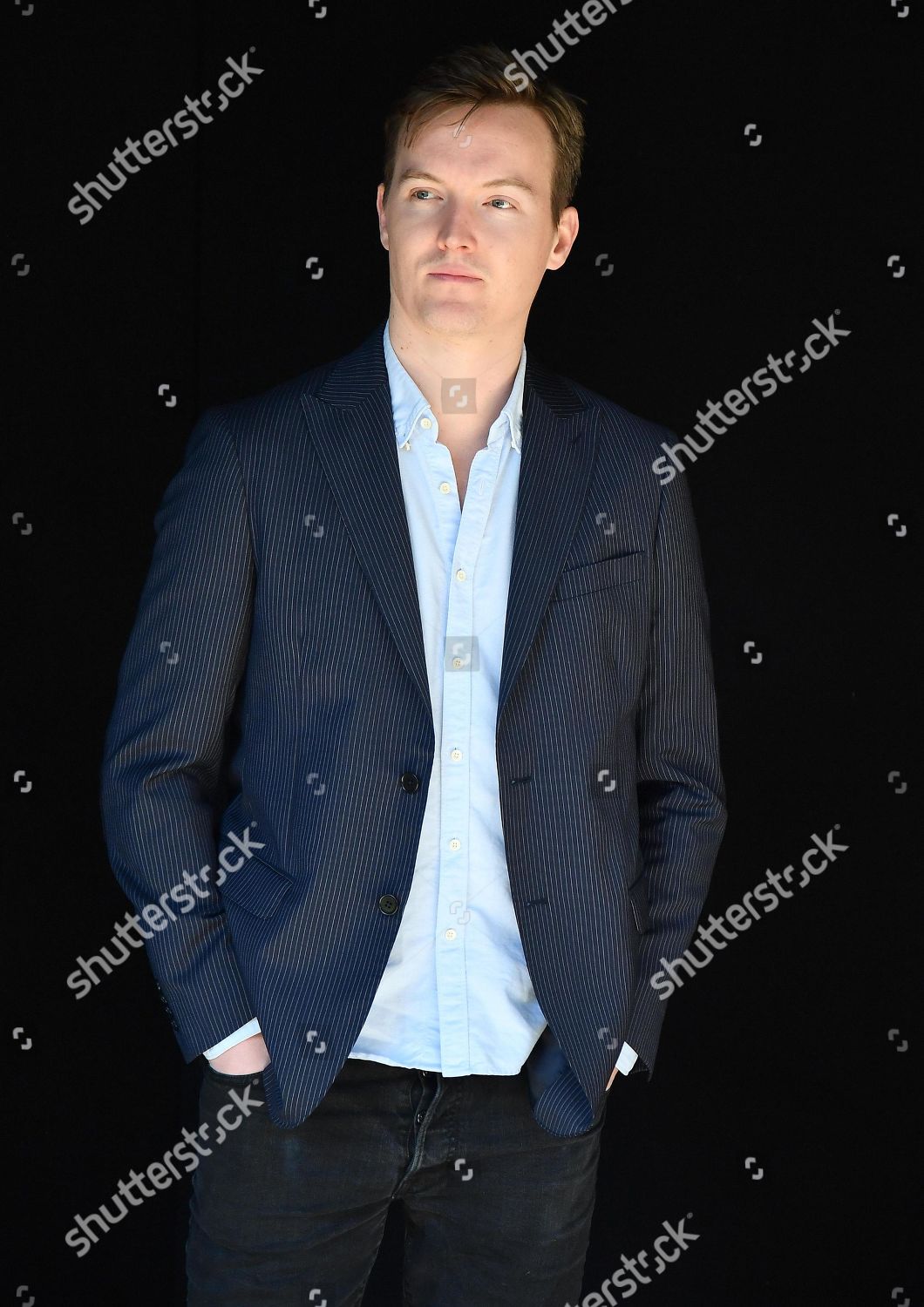 Danish Actor Benjamin Stender Poses During Editorial Stock Photo ...