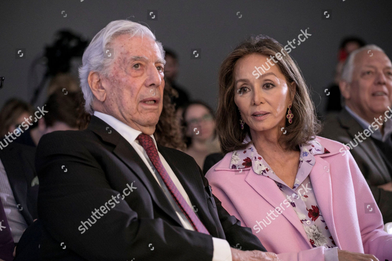 Isabel Presley Mario Vargas Llosa Seen Editorial Stock Photo - Stock ...