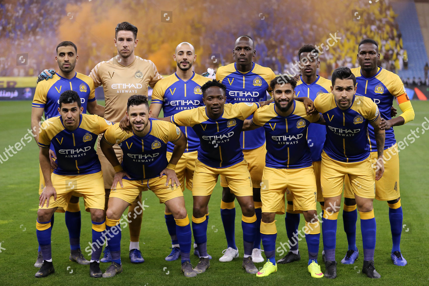 Players Alnassr Line Saudi Professional League Editorial Stock Photo ...