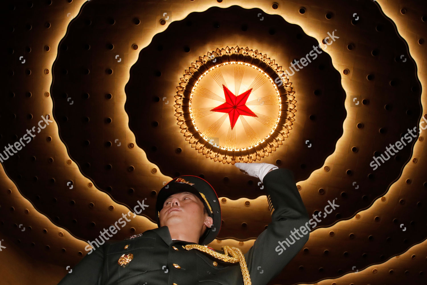Military Band Conductor Performs During Rehearsal Editorial Stock Photo ...
