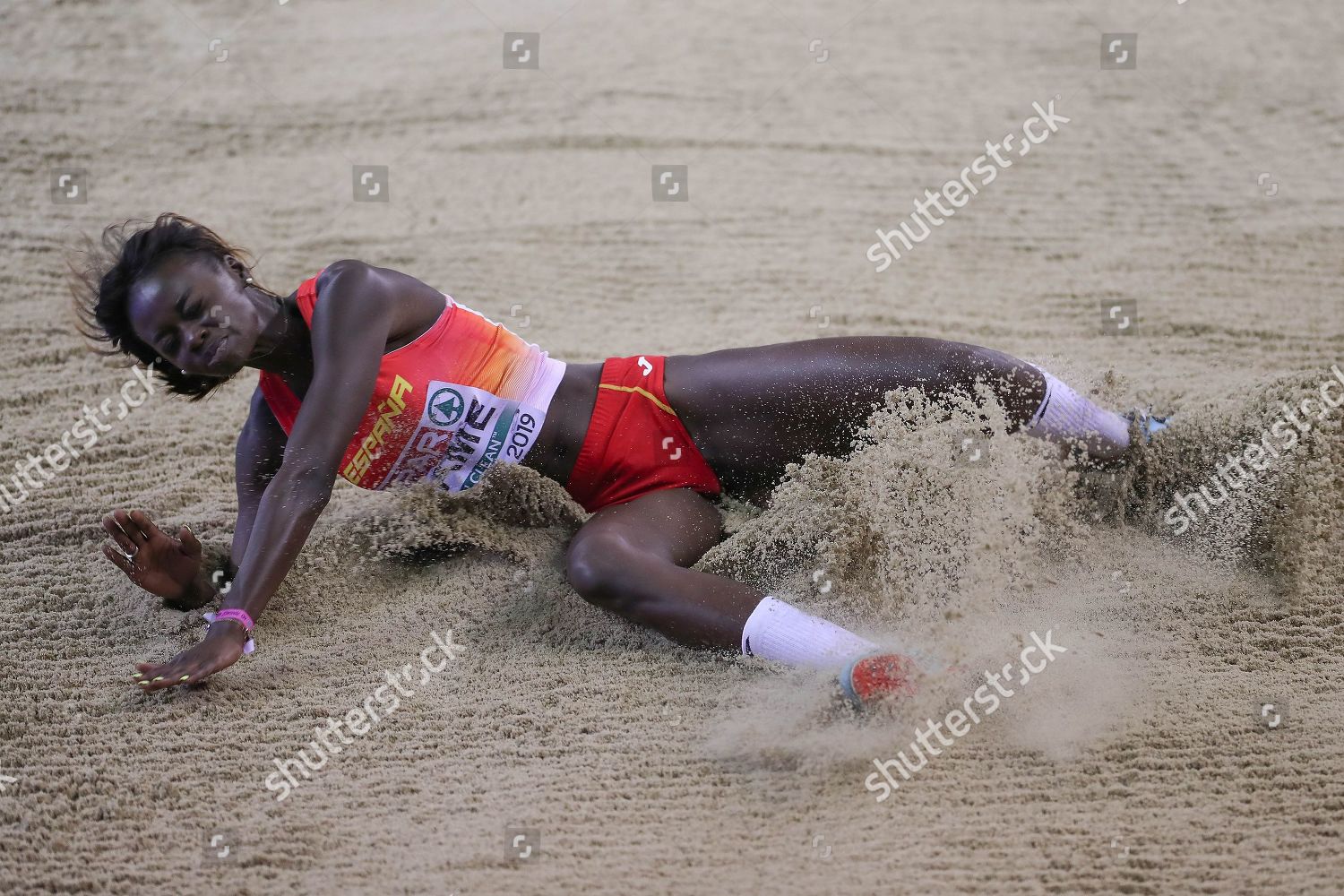 Fatima Diame Spain Long Jump During - Foto de stock de contenido ...