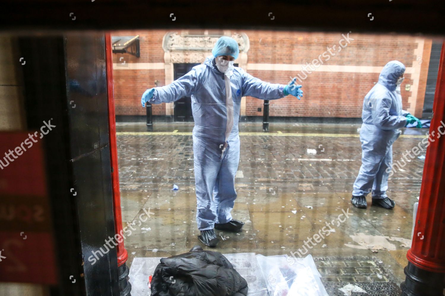 Forensic Officer Near Clothing Blood Stains Editorial Stock Photo ...