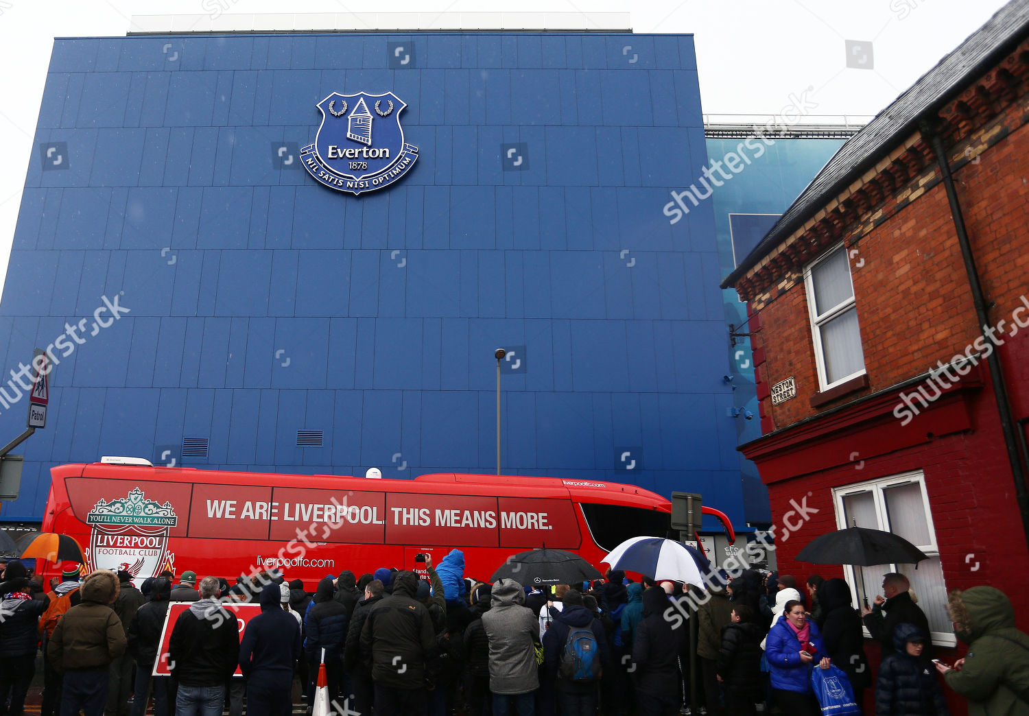 Liverpool Team Bus Arrives Ahead Game Editorial Stock Photo - Stock ...
