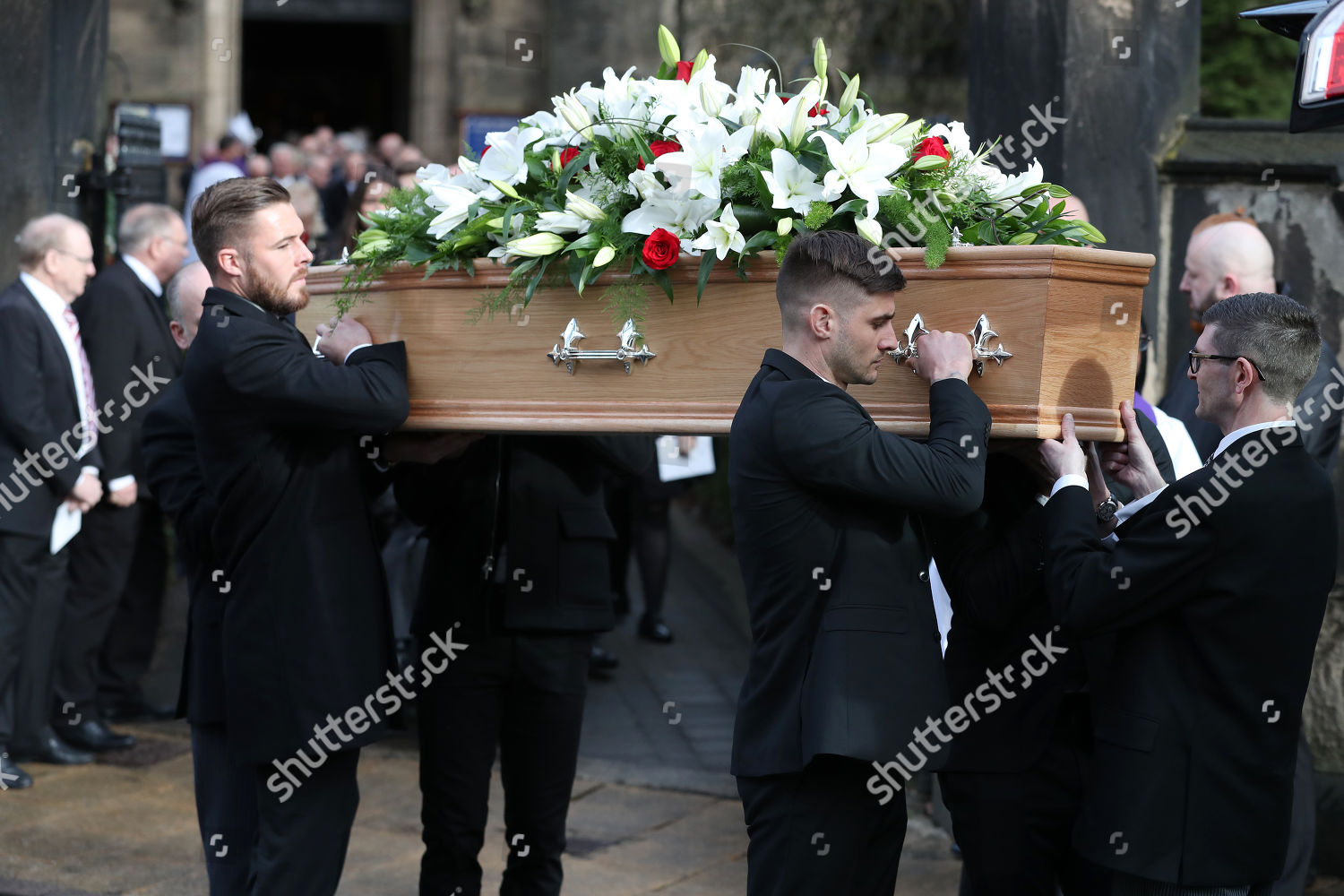 COFFIN GORDON BANKS CARRIED STOKE MINSTER Editorial Stock Photo - Stock ...