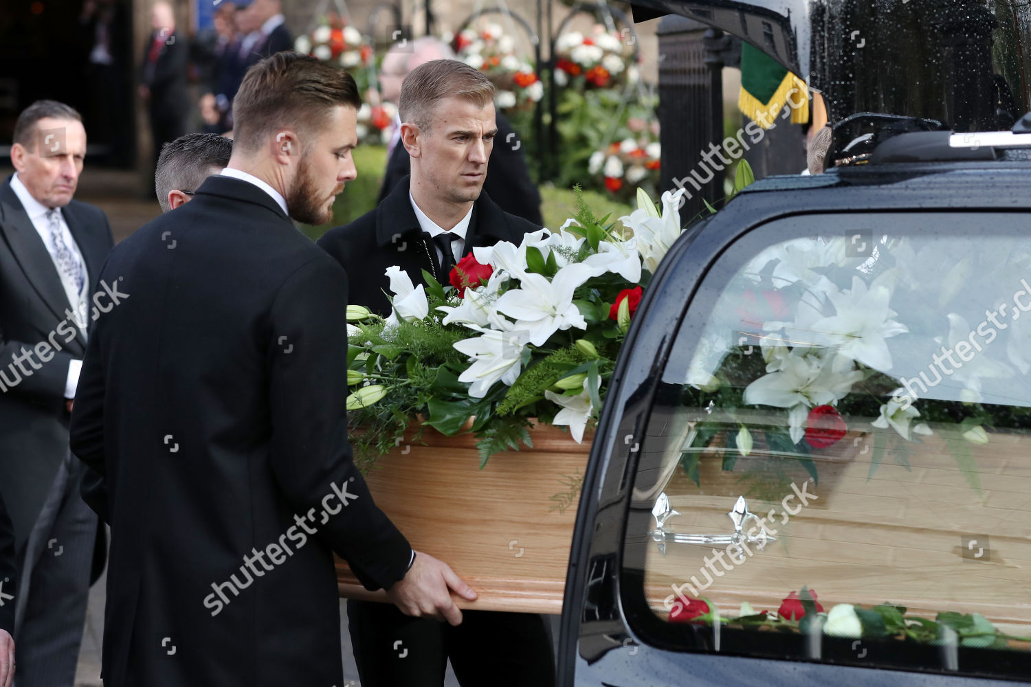 Gordon Banks Coffin Removed Hearse By Editorial Stock Photo - Stock ...