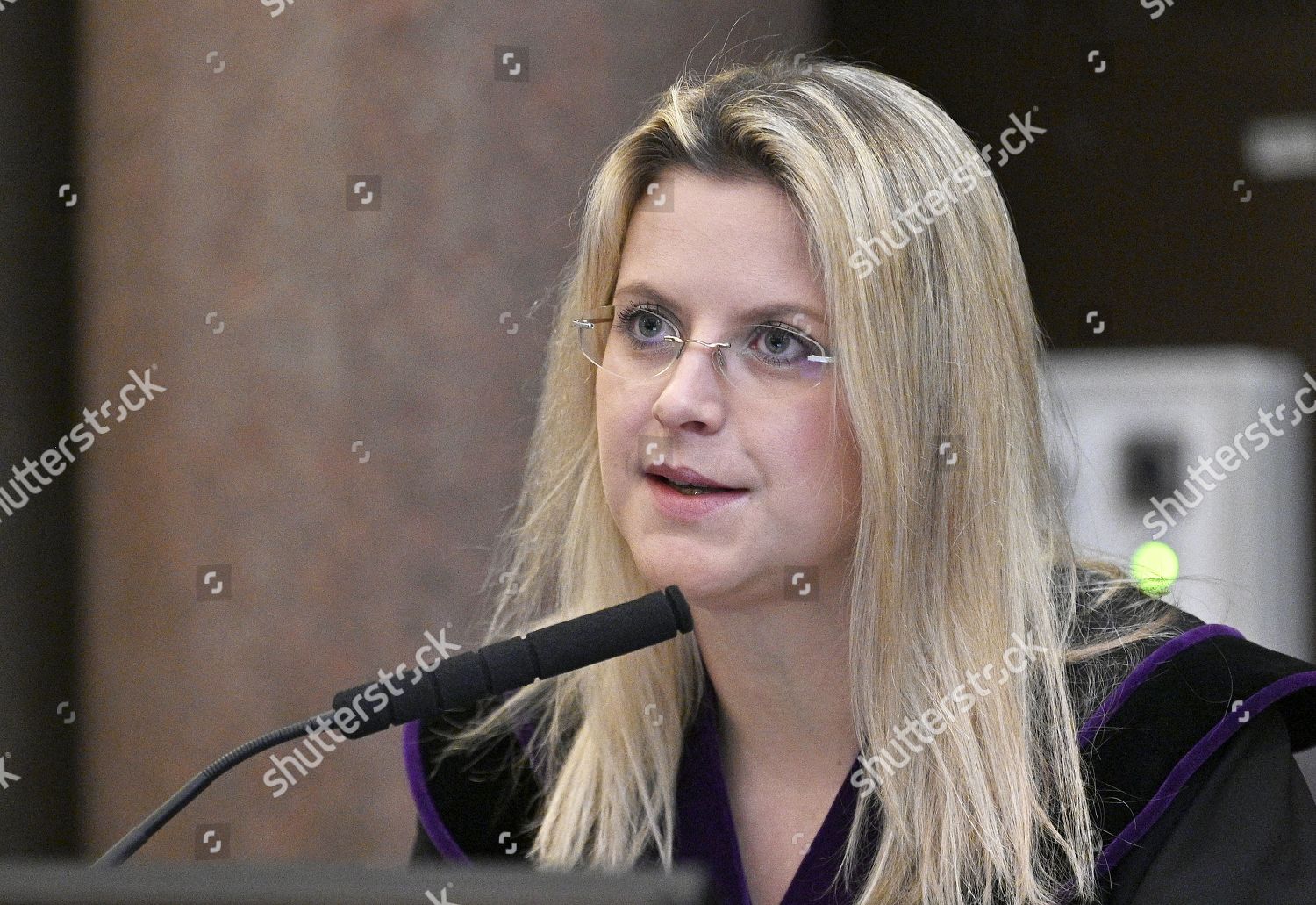 Judge Marion Hohenecker Presides Over Another Editorial Stock Photo ...