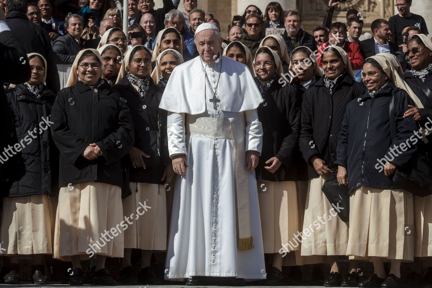 Pope Francis Seen Posing Photo During Editorial Stock Photo - Stock ...