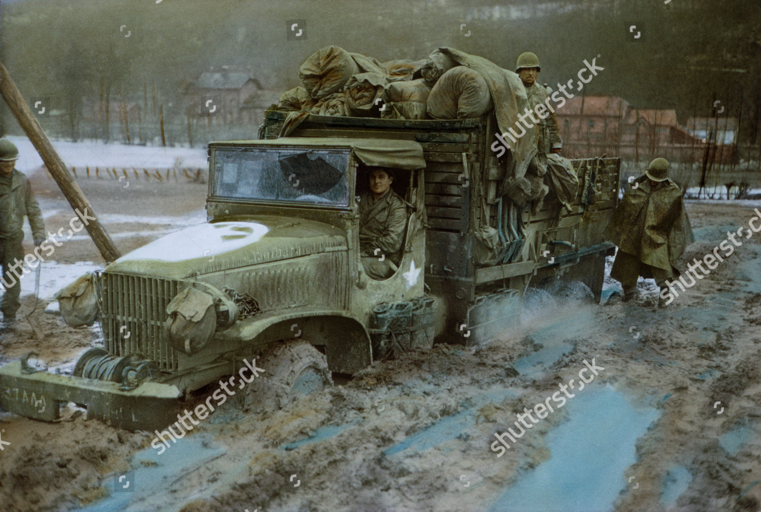 2 12 Ton Truck Bogged Down Editorial Stock Photo - Stock Image ...