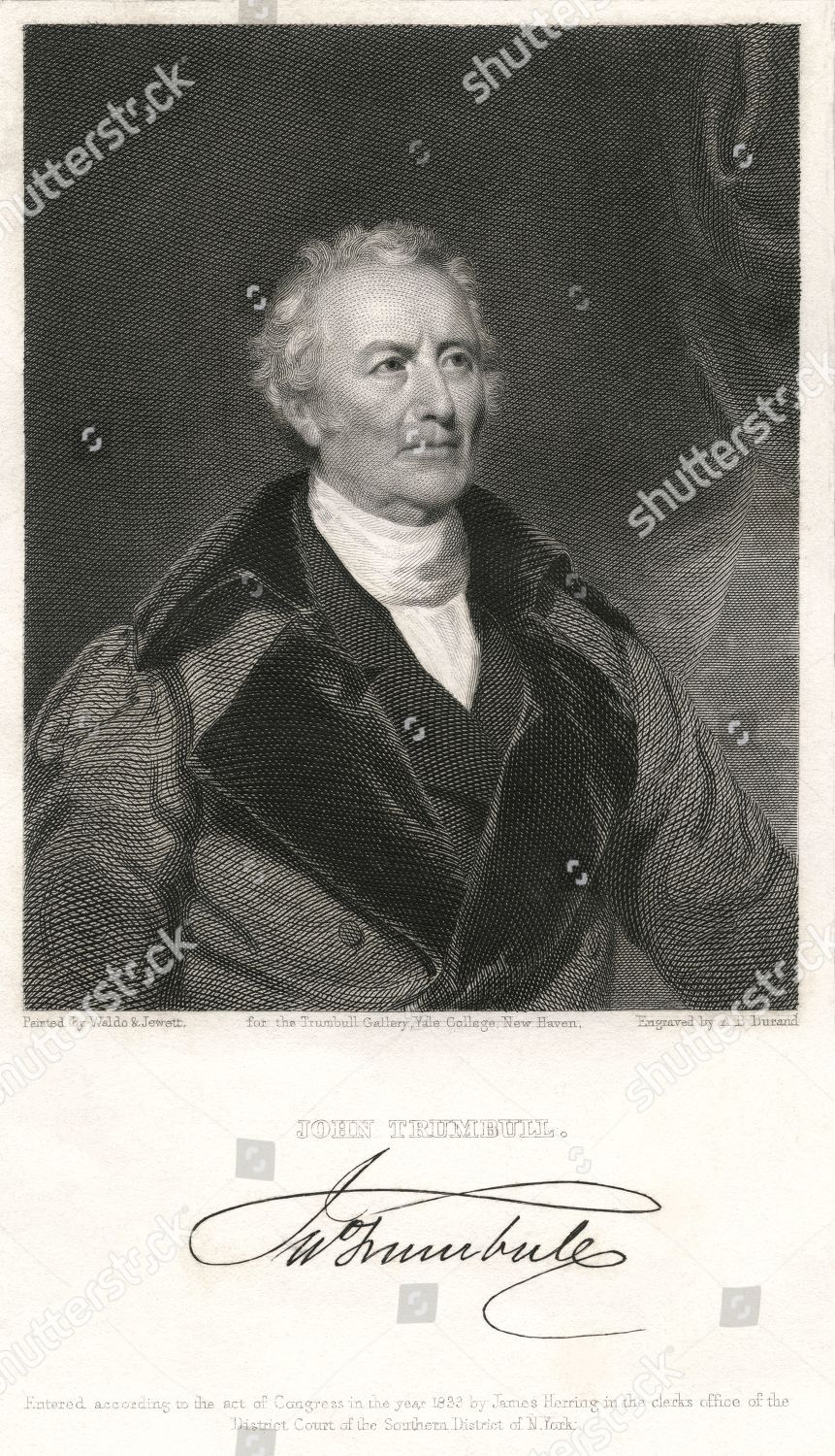 John Trumbull 17561843 American Artist During Editorial Stock Photo ...