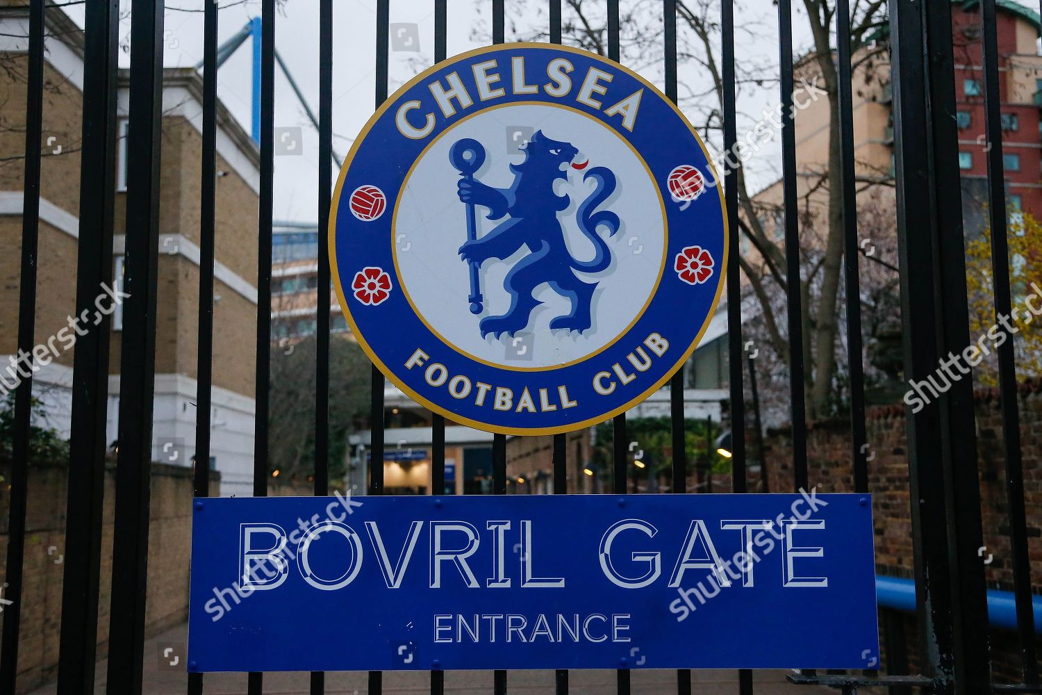 Bovril Gate Signage Outside Stamford Bridge Editorial Stock Photo ...