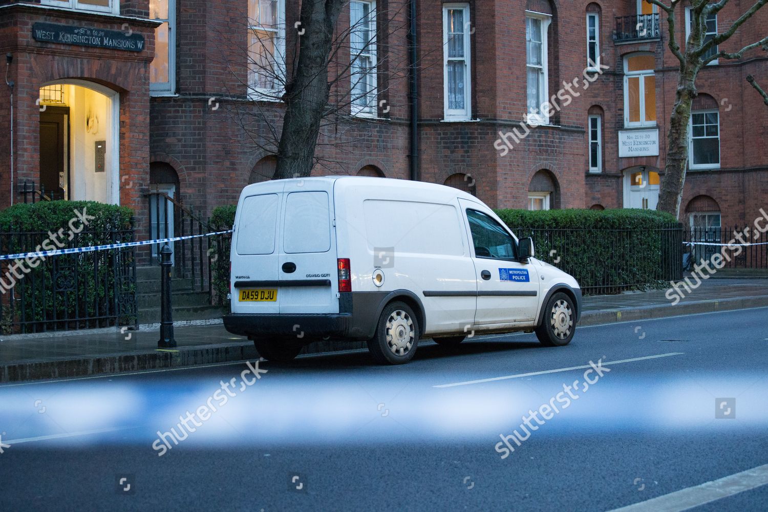 CRIME SCENE PLACE AFTER STABBING LANFREY Editorial Stock Photo - Stock ...