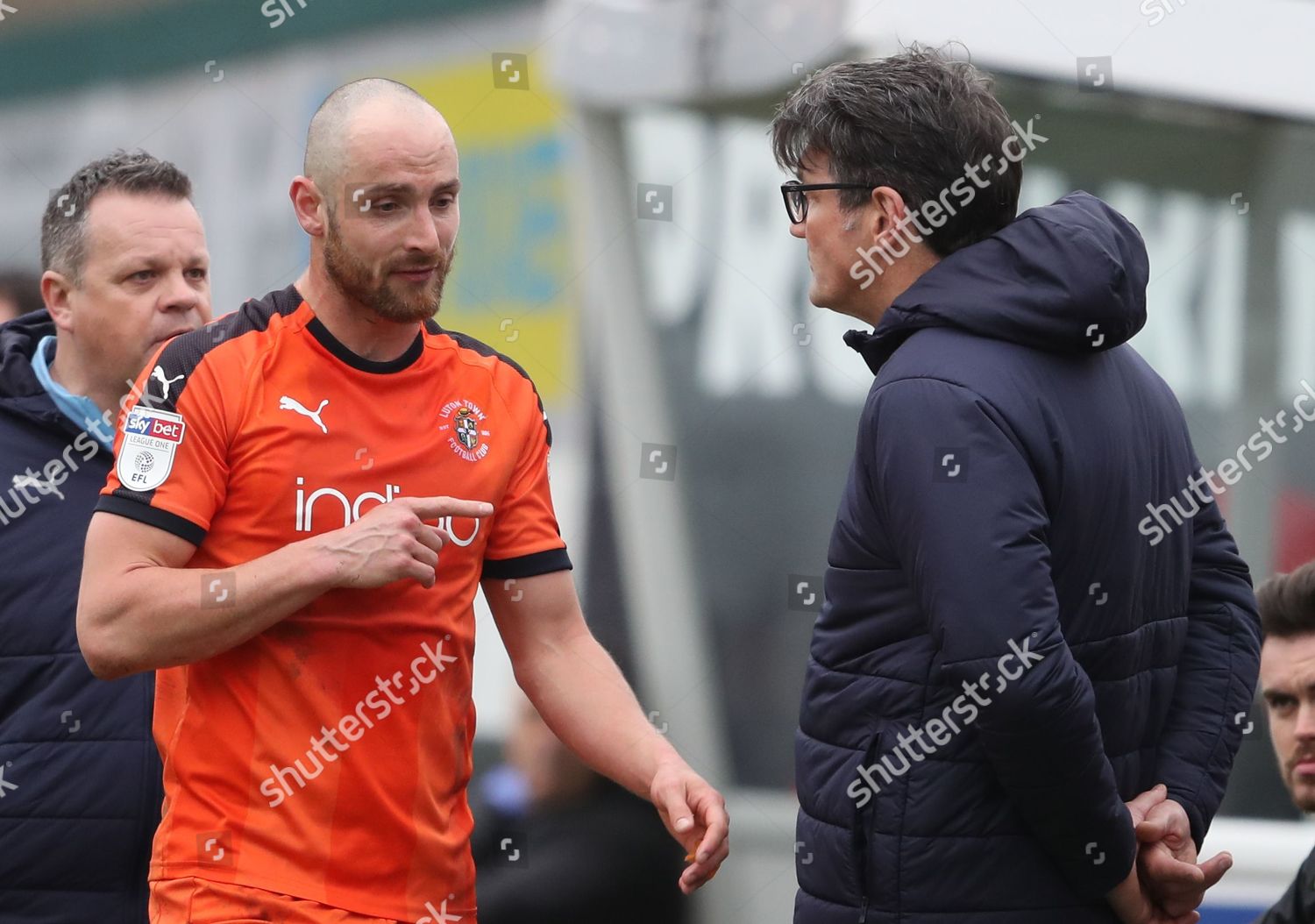 Angry Danny Hylton Luton Town He Editorial Stock Photo - Stock Image ...