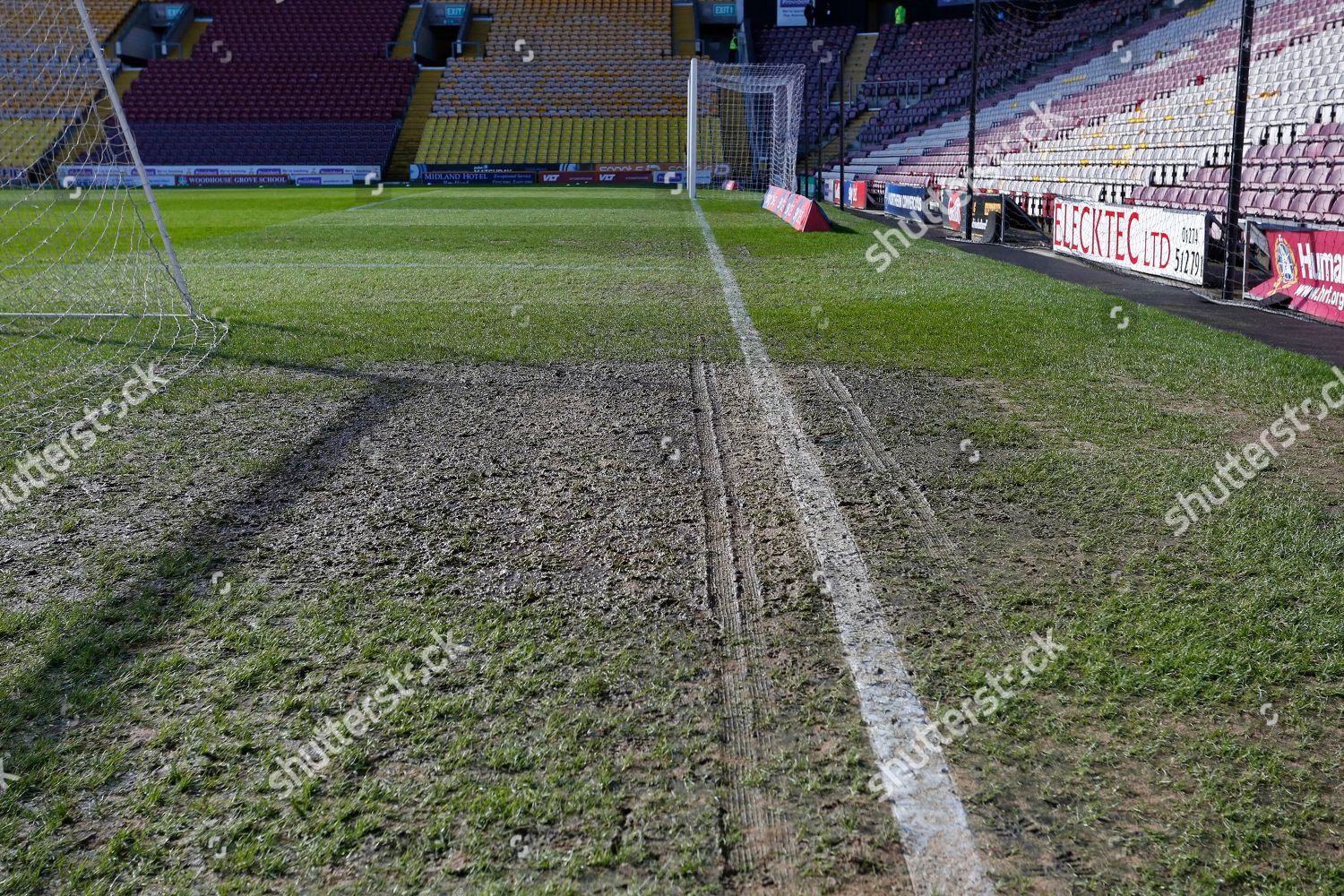 Muddy Pitch After Heavy Rain Northern Editorial Stock Photo - Stock ...