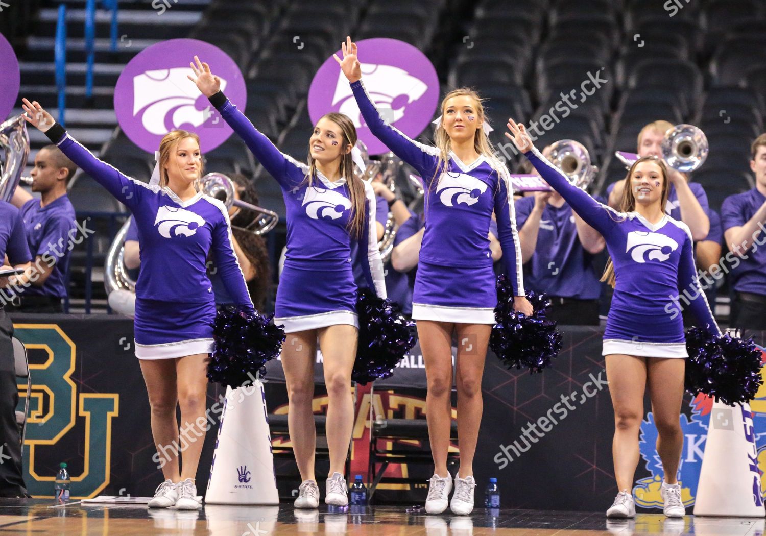 Kansas State Cheerleaders During Phillips 66 Editorial Stock Photo ...