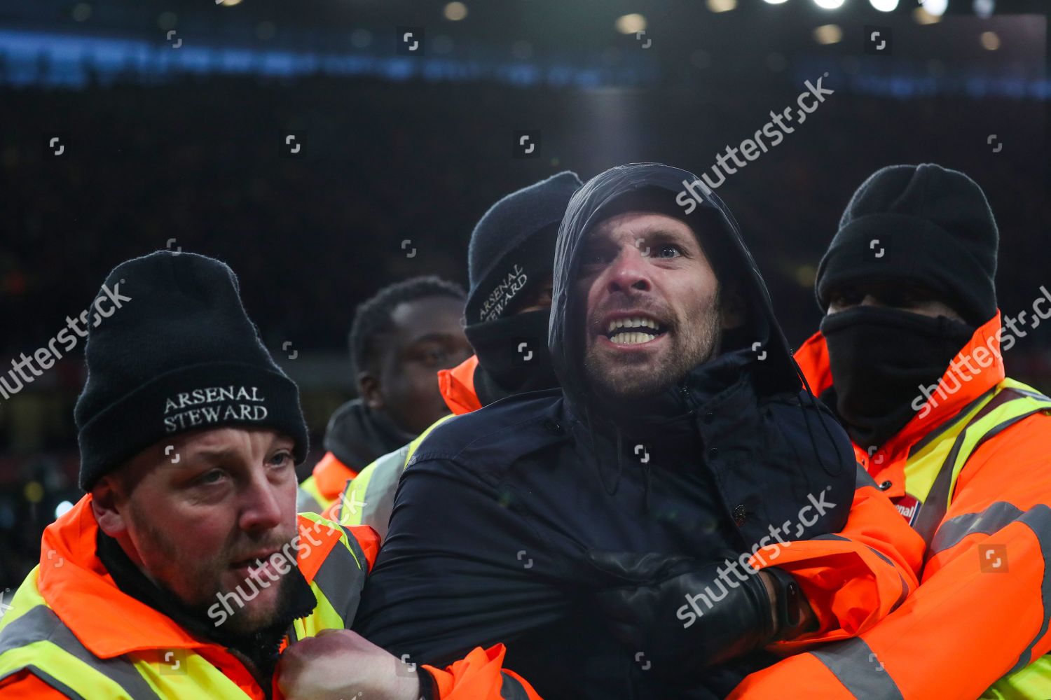 Arsenal Fan Runs On Pitch After Editorial Stock Photo - Stock Image ...