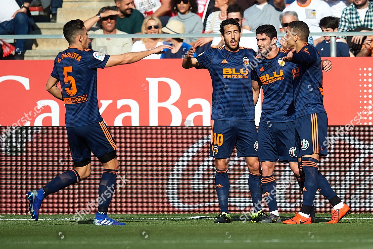 Guedes Valencia Cf Celebrates His Goal Editorial Stock Photo - Stock ...