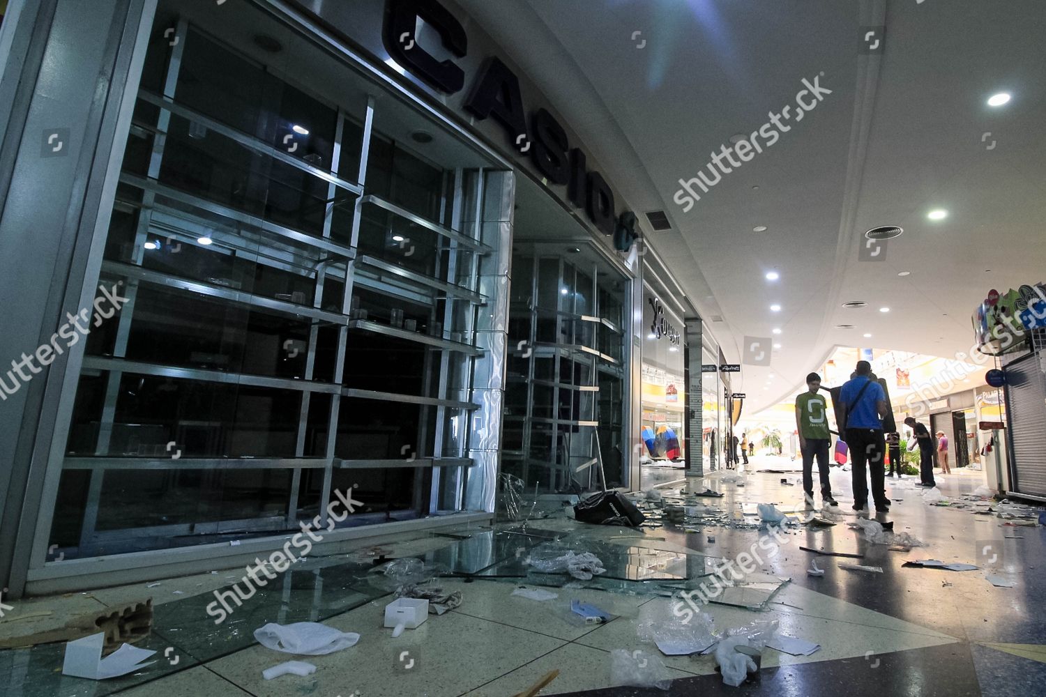 People Observe Damages Shopping Center Premises Editorial Stock Photo ...