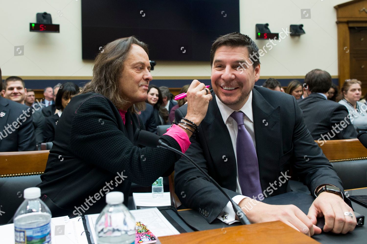 Ceo Tmobile John Legere L Pretends Editorial Stock Photo - Stock Image ...