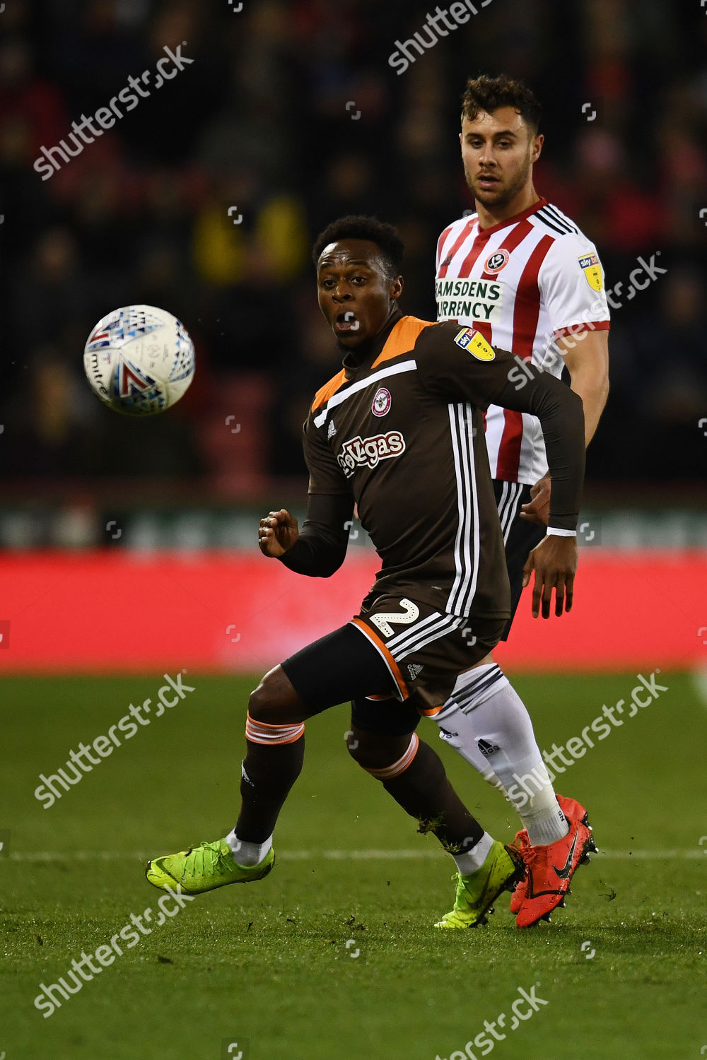 George Baldock Sheffield United Challenged By Editorial Stock Photo ...