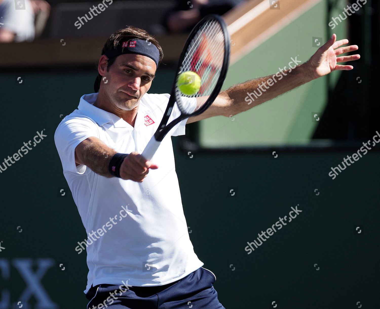 Roger Federer Switzerland Action Against Kyle Editorial Stock Photo ...