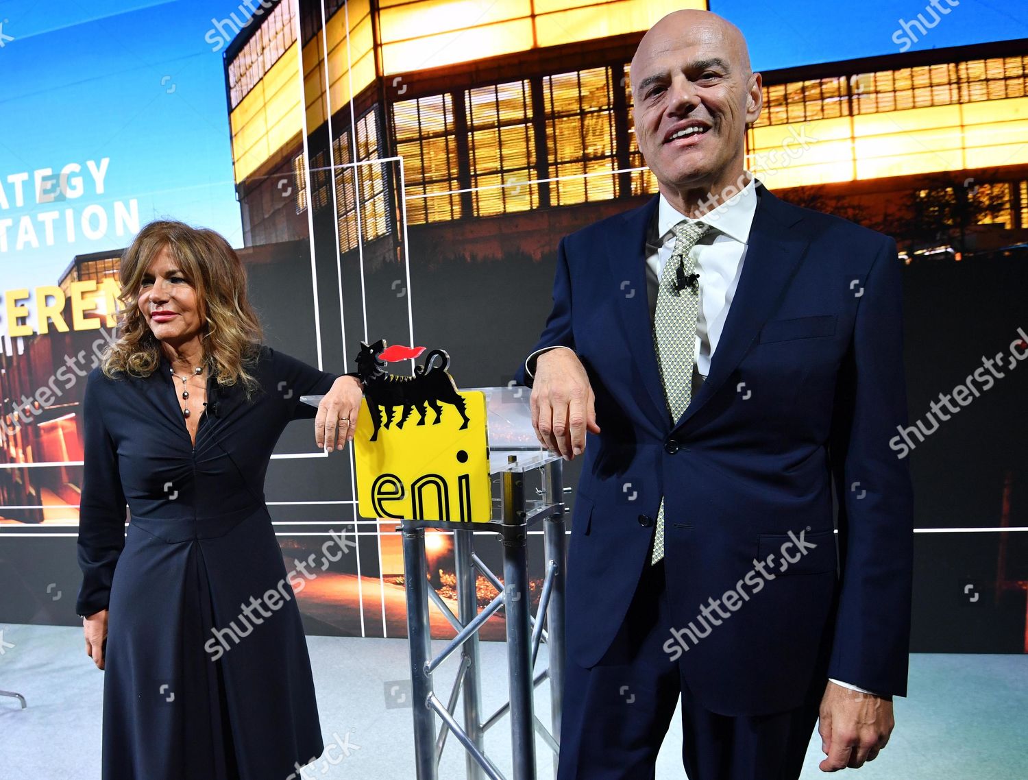 Eni Ceo Claudio Descalzi R Eni Editorial Stock Photo - Stock Image ...