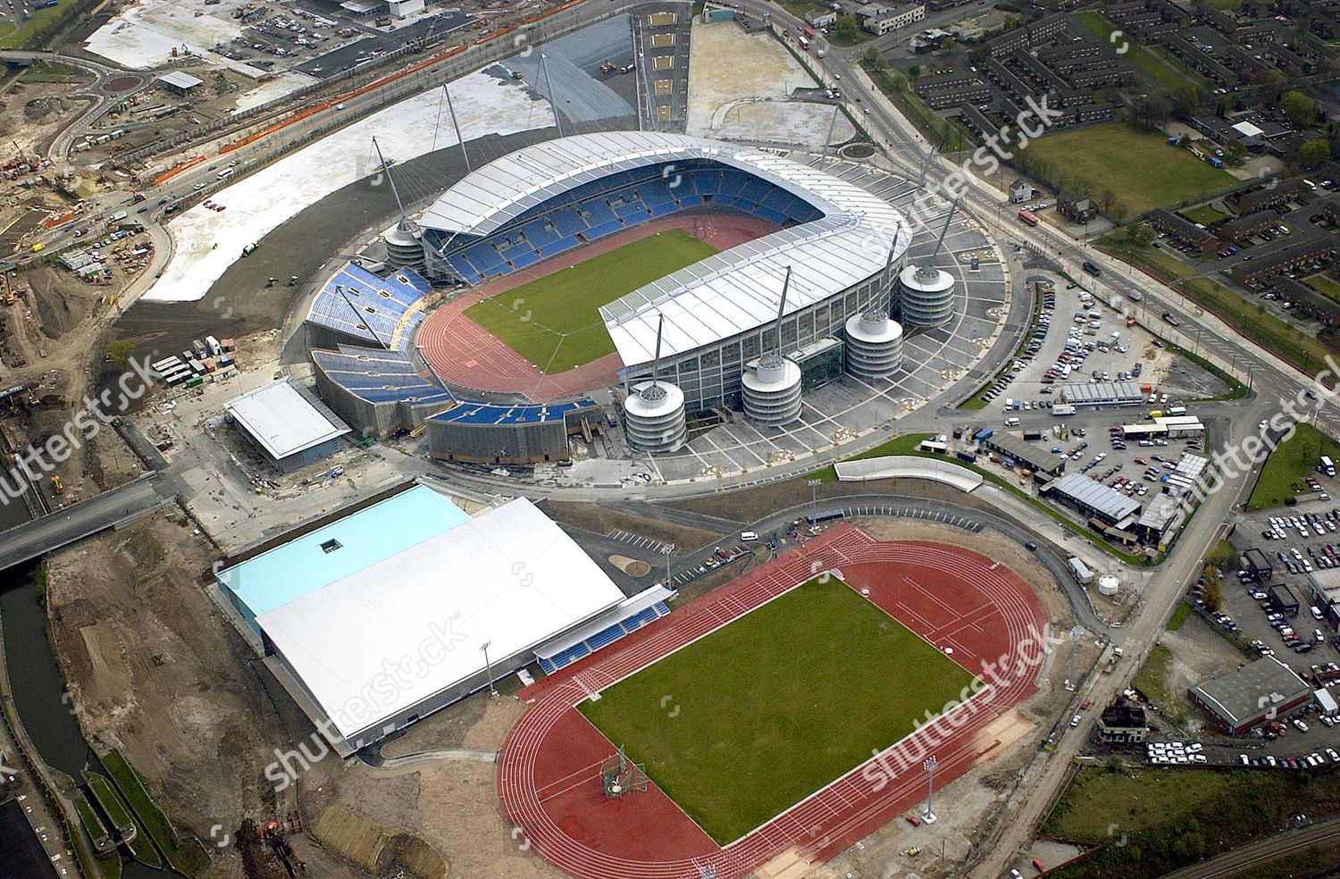 Aerial Manchester Commonwealth Games Stadium Stadium Editorial Stock ...