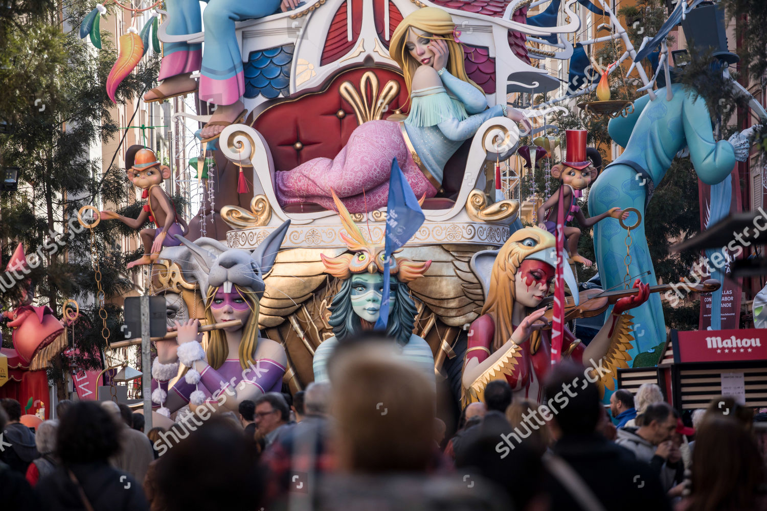 Fallas Gigantic Structures Made Cardboard Wood Editorial Stock Photo ...