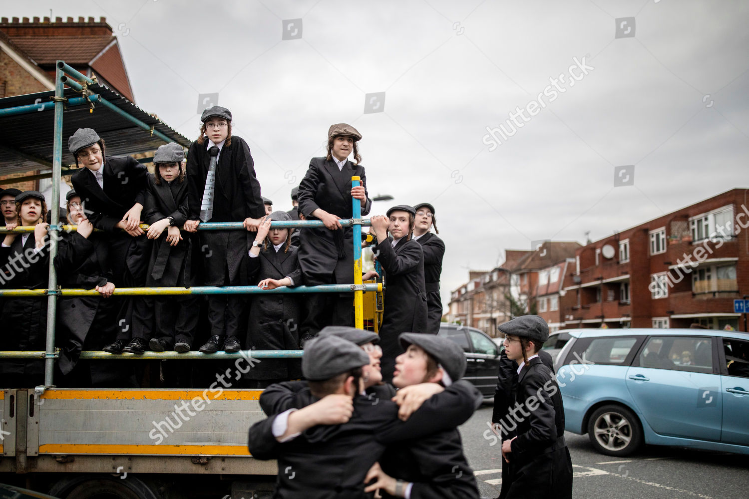 Orthodox Jewish Community Celebrate Festival Purim Editorial Stock ...