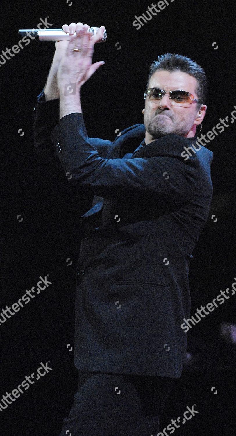 George Michael Pop Star Pictured Performing Editorial Stock Photo ...