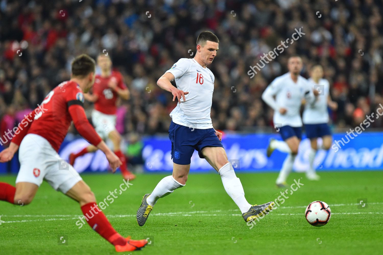 Declan Rice England On Attack During Editorial Stock Photo - Stock ...
