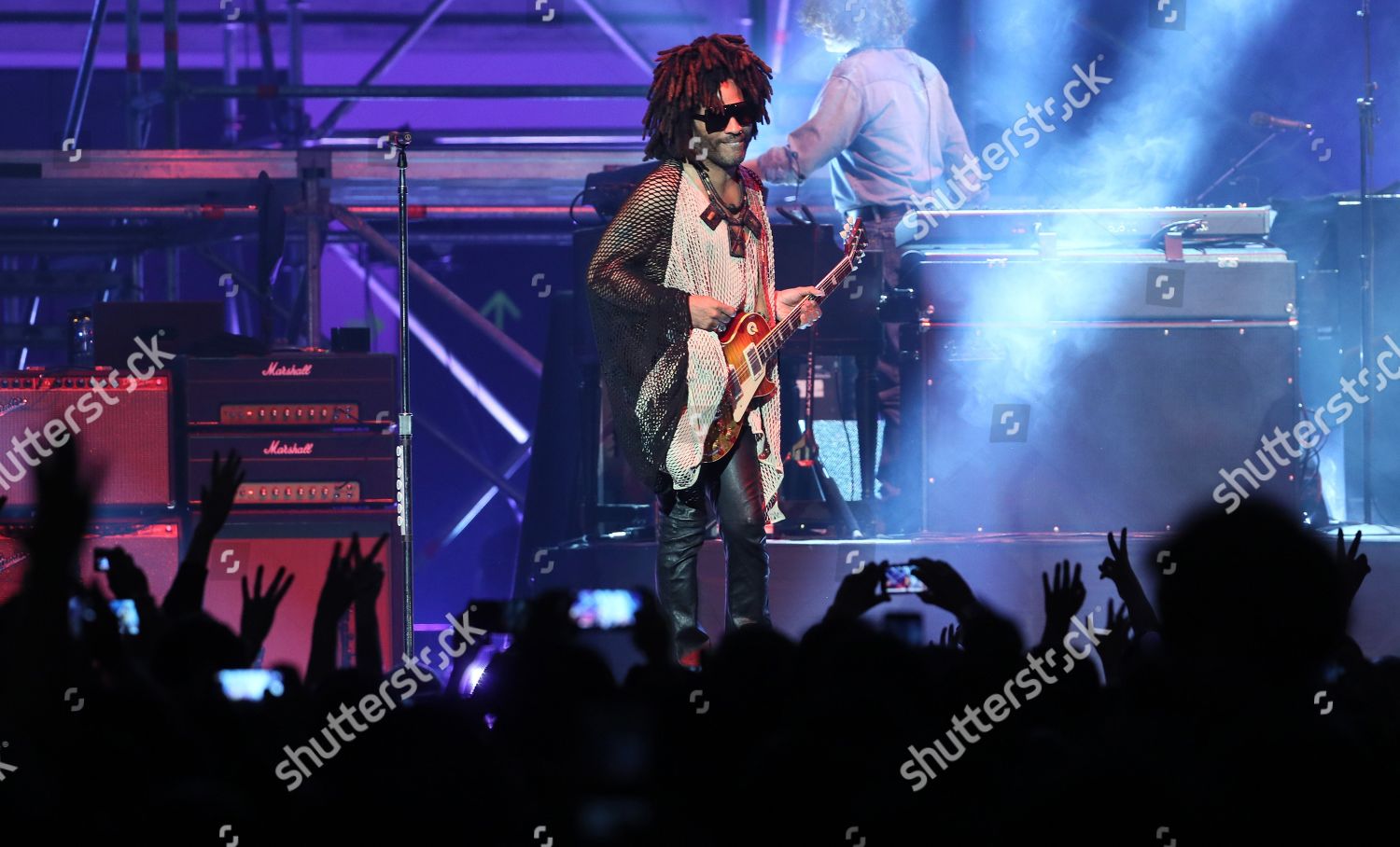 Lenny Kravitz Performs During Concert Movistar Editorial Stock Photo ...