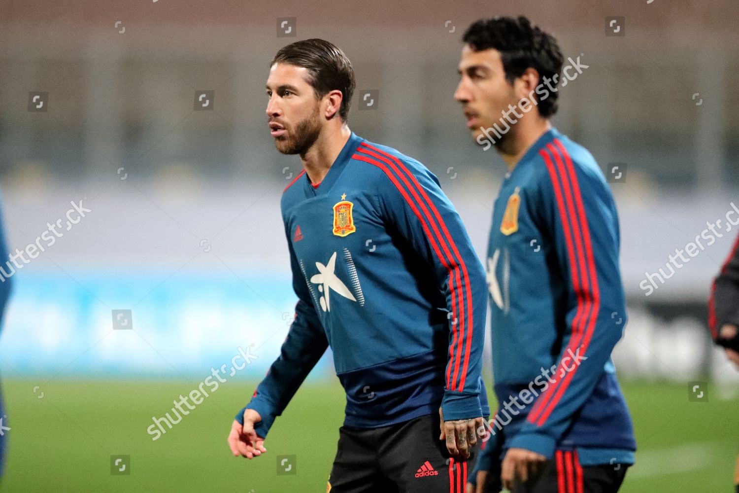 Sergio Ramos Captain Spain Trains National Editorial Stock Photo ...