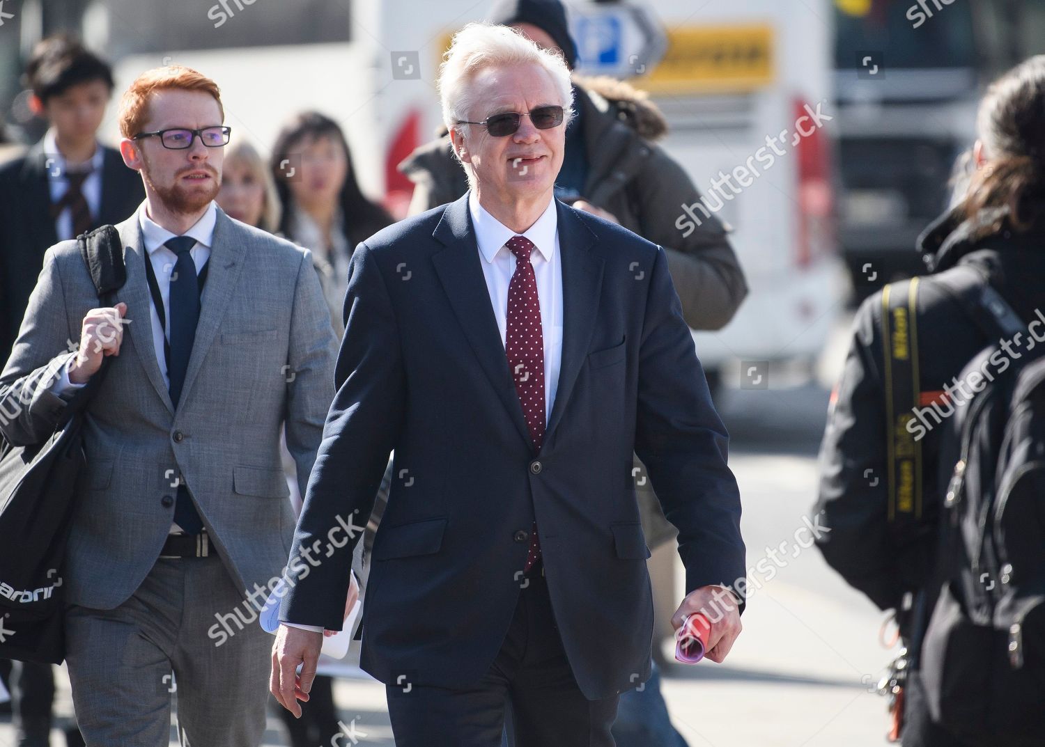 David Davis Mp Seen Outside House Editorial Stock Photo - Stock Image ...