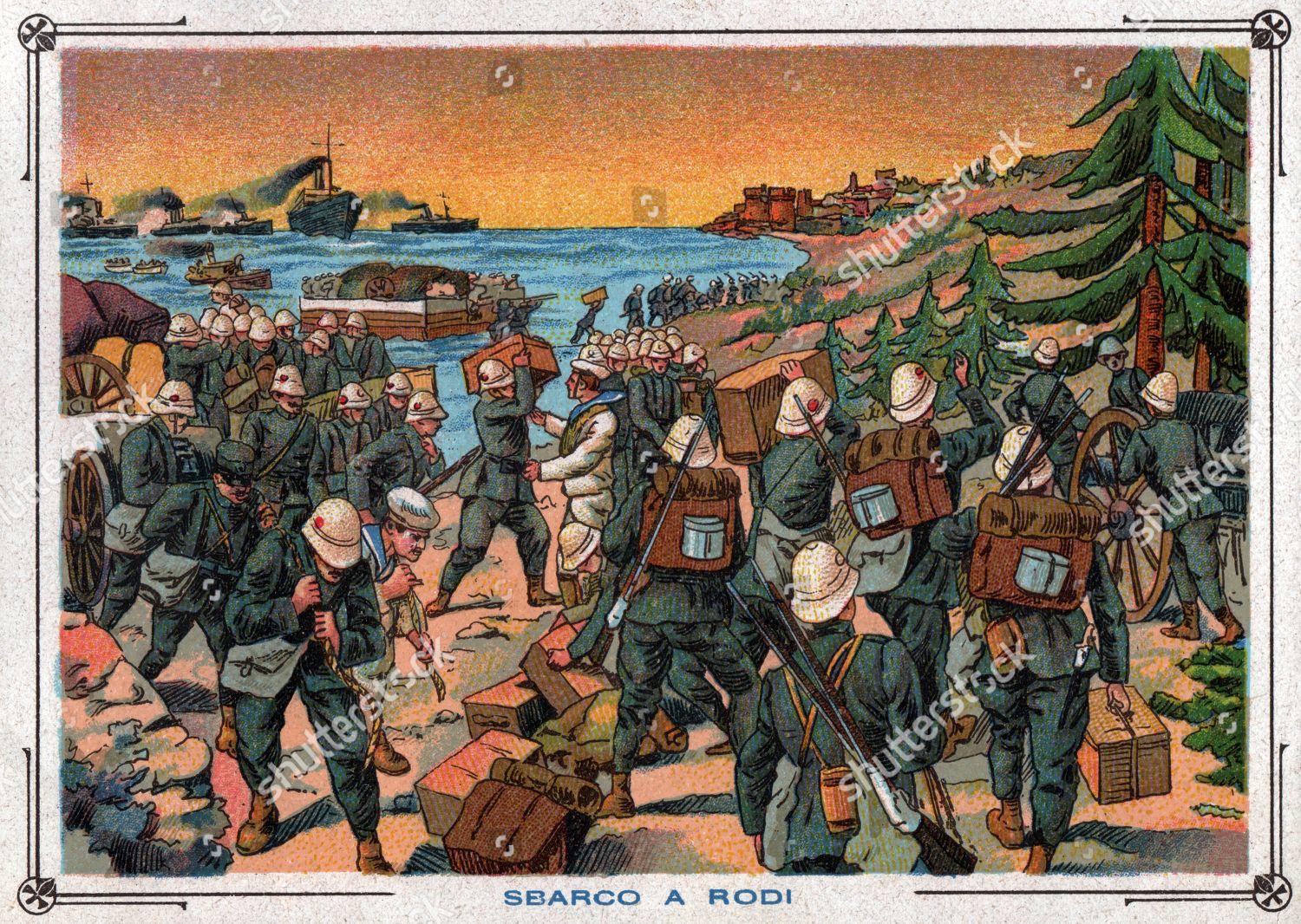 History Lybia Italo Turkish War Landing Editorial Stock Photo - Stock ...