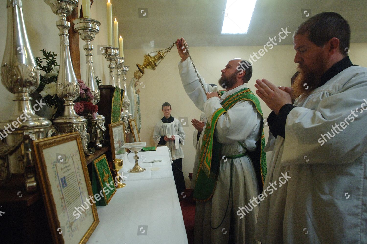 Father Anthony Mary Holds Latin Mass Editorial Stock Photo - Stock ...