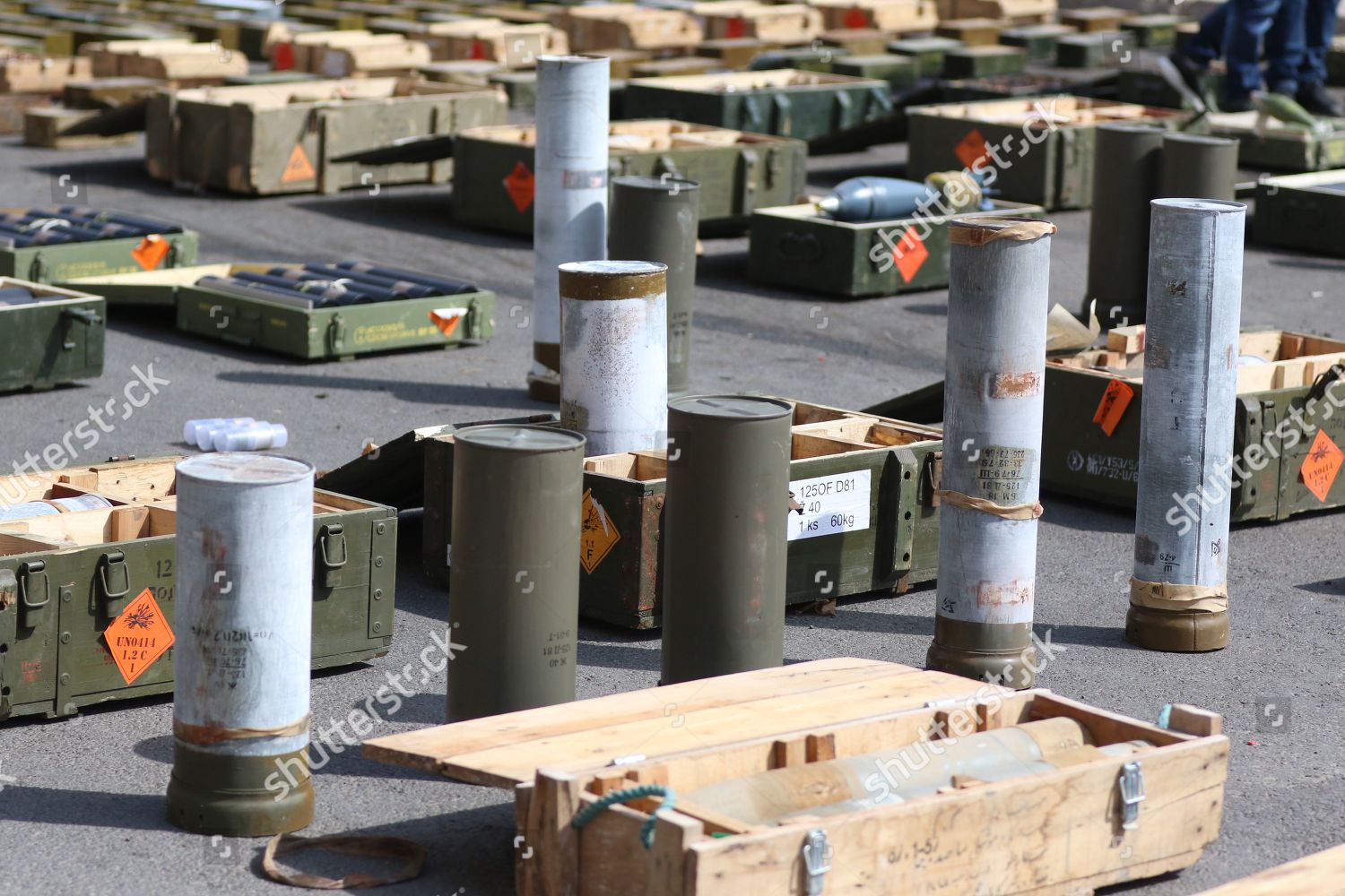 Stockpiles Weapons Ammunition Including Usmade Tow Editorial Stock ...