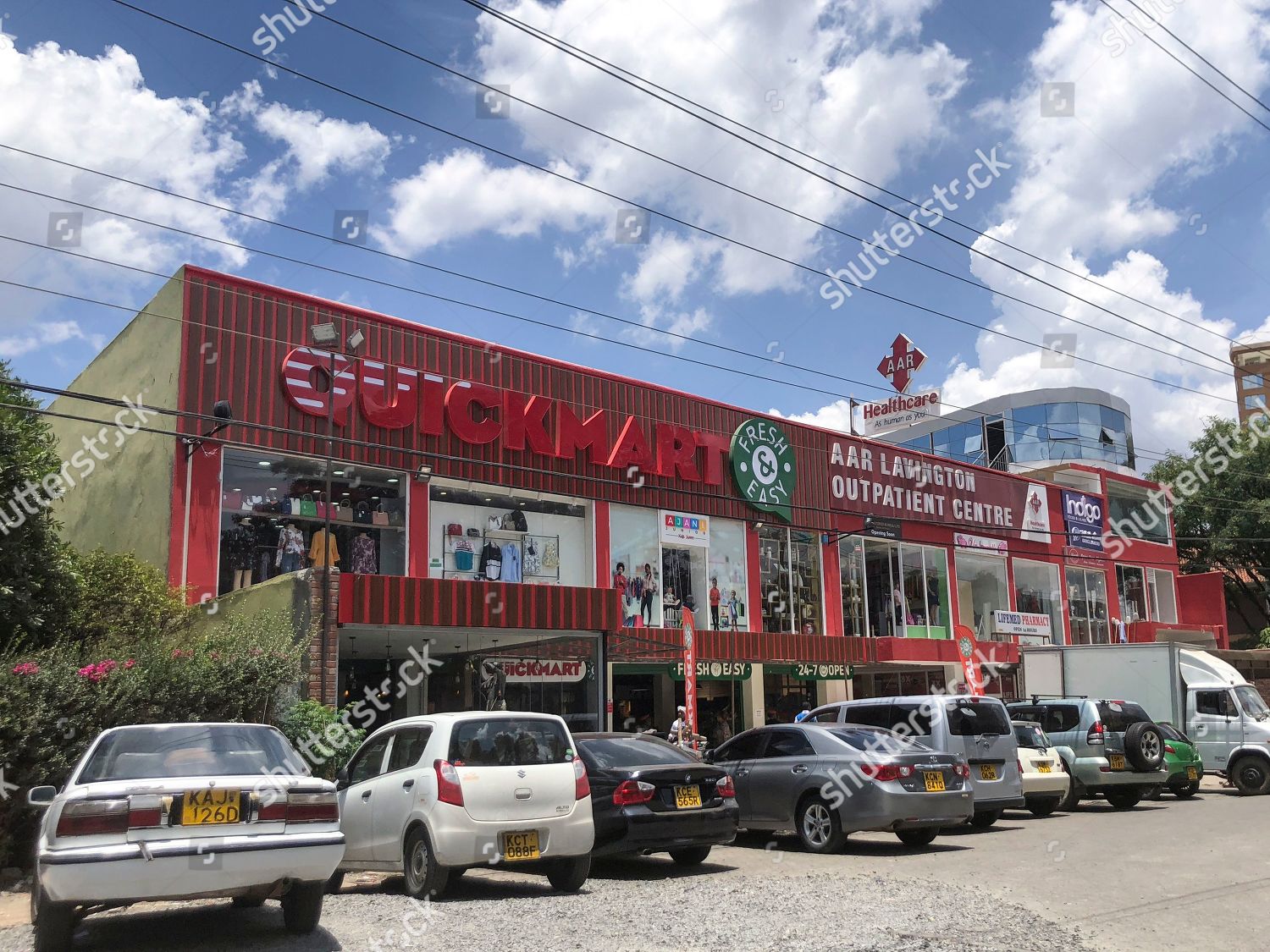 Vehicles Parked Front Quickmart Supermarket Nairobi Editorial Stock ...