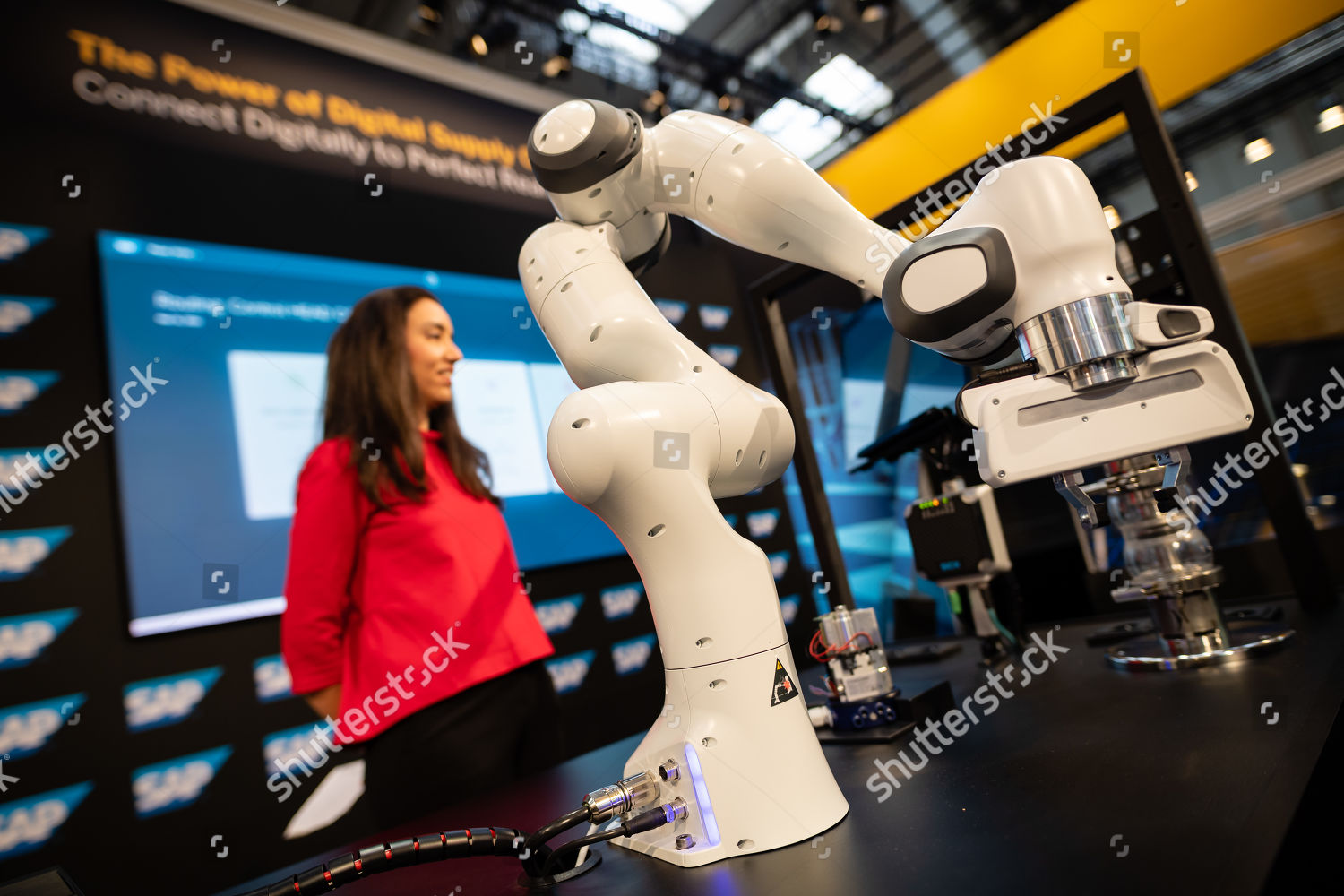 Robot Fair Stand Company Sap Hannover Editorial Stock Photo - Stock ...
