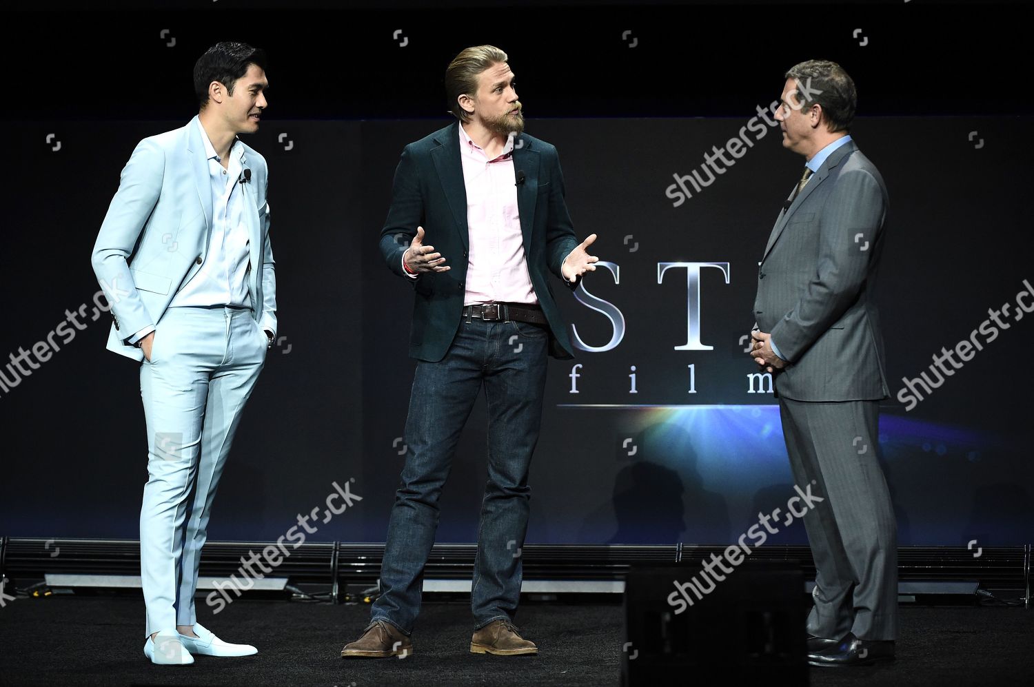 Henry Golding Charlie Hunnam Adam Fogelson Editorial Stock Photo ...