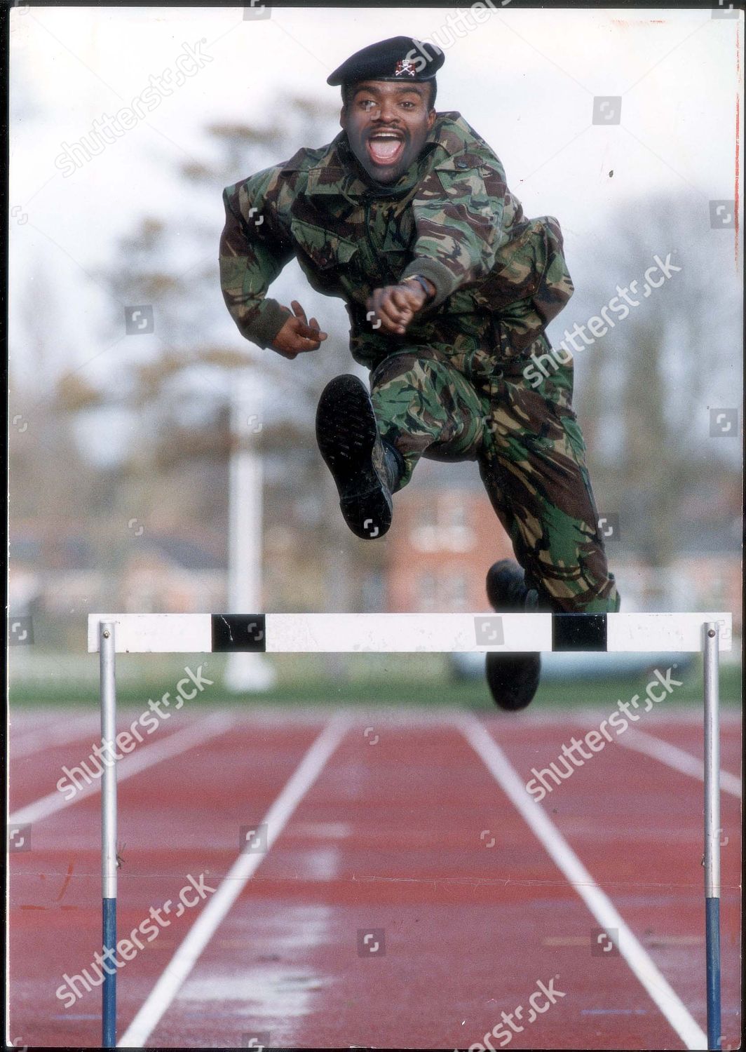 Kriss Akabusi 1990 Kriss Akabusi Has Redaktionelles Stockfoto ...